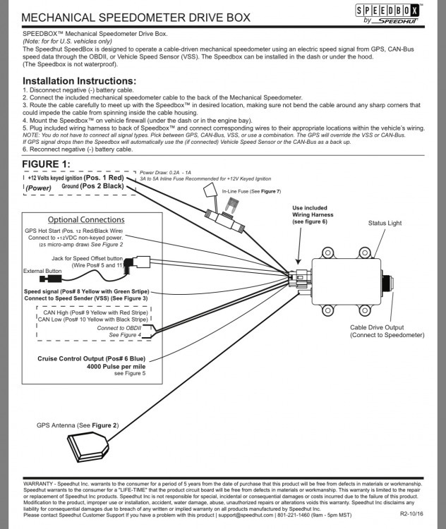 Speedhut Speedbox on stock ‘68 speedometer |﻿ BMW 2002 and other '02