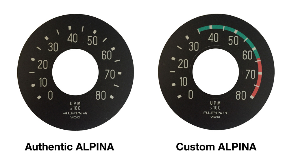 Silver Dollar ALPINA Tach Overlays |﻿ Miscellaneous