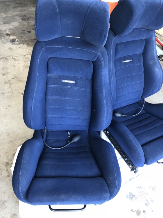 Dark Blue All Original Recaro Idealseats - Miscellaneous - 2002FAQ