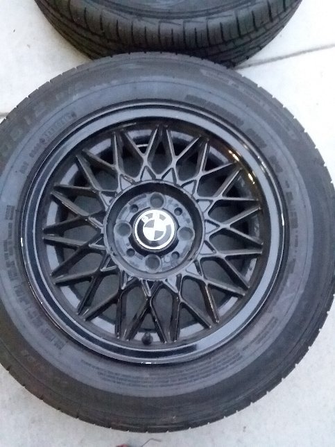 E30 Basketweave 14x6.5 wheels, new tires - Miscellaneous - 2002FAQ