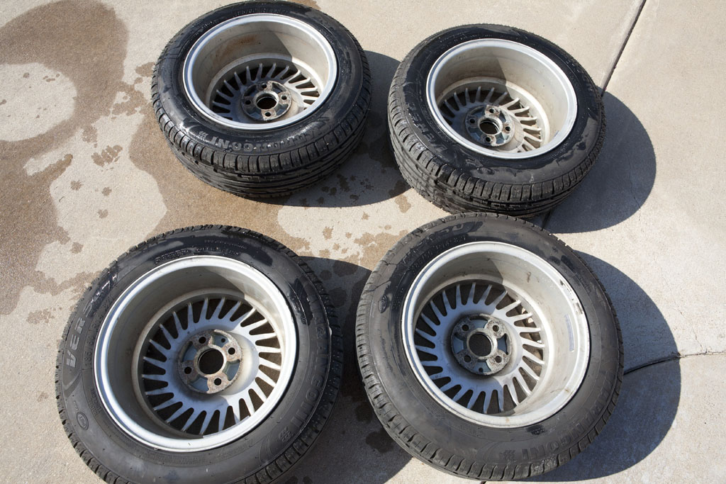 Oz Turbine Style Wheels 14X7 Et25 With Tires |﻿ Miscellaneous