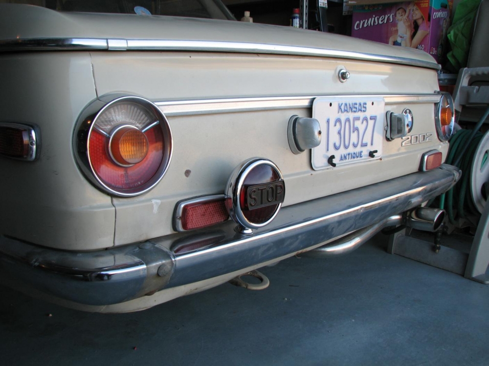 Vintage rear fog as 3rd brakelight |﻿ BMW 2002 and other '02
