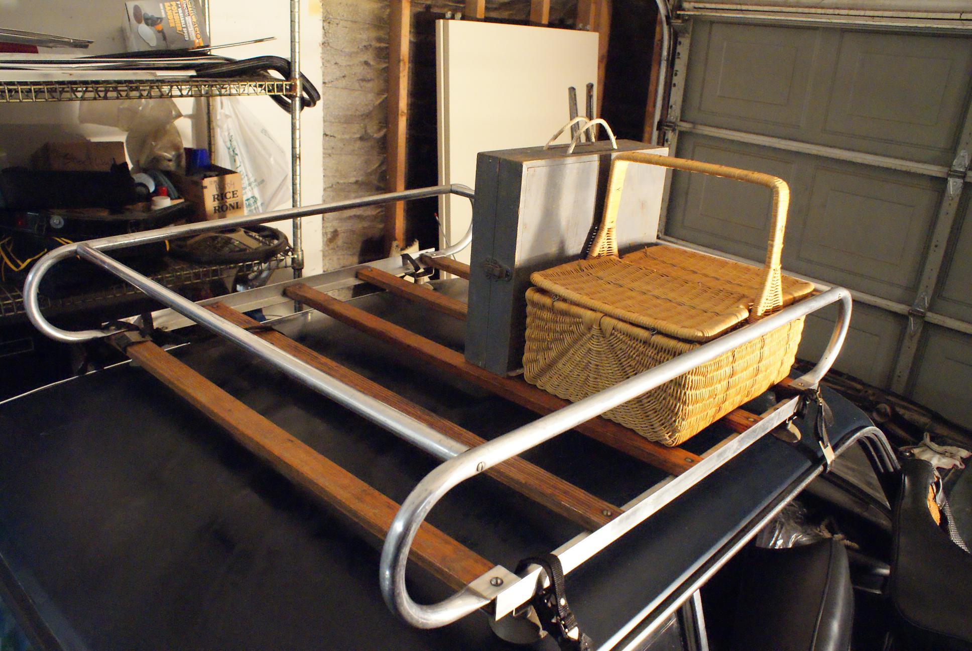 SOLD! Wood/Aluminum vintage roof rack California |﻿ Miscellaneous