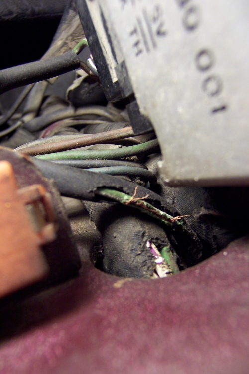 chaffed wire harness by fuse box |﻿ BMW 2002 and other '02