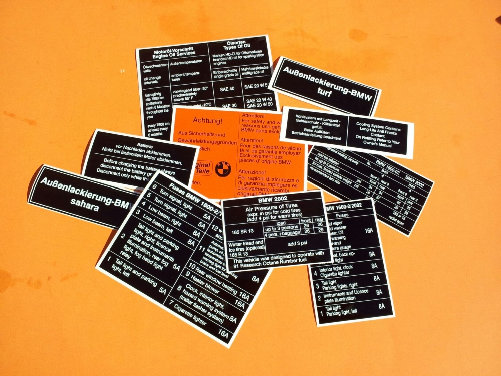 Underhood stickers |﻿ Miscellaneous