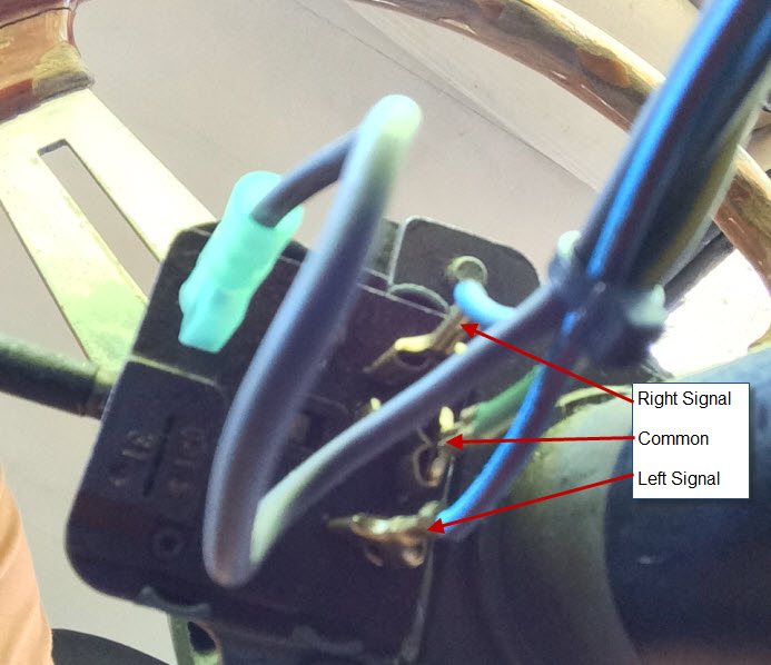 Turn Signal Connections On Switch |﻿ BMW 2002 and other '02