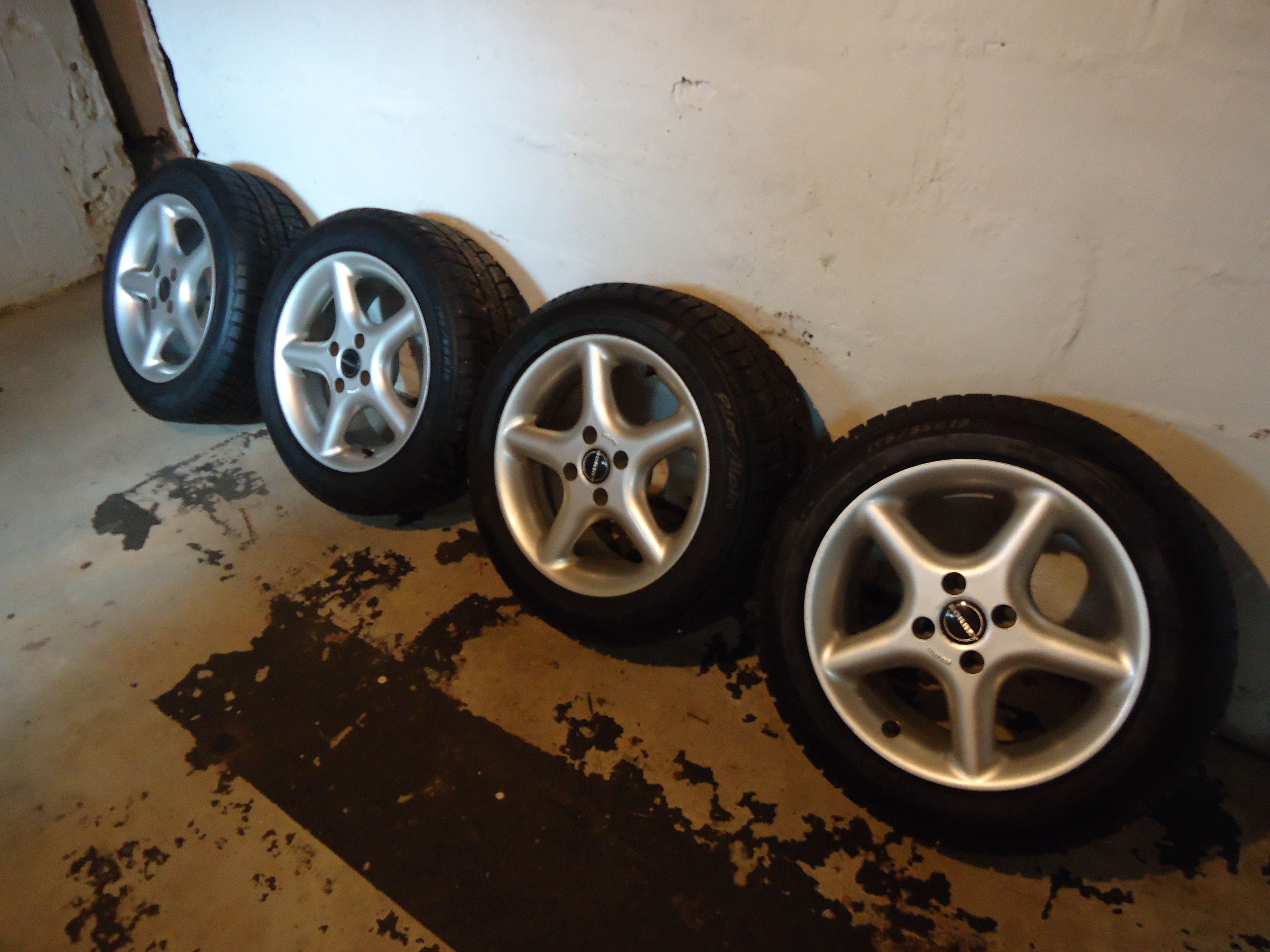 FS: Borbet Type H Wheels 15x7 with Michelin Alpin Tires-Shipping ...