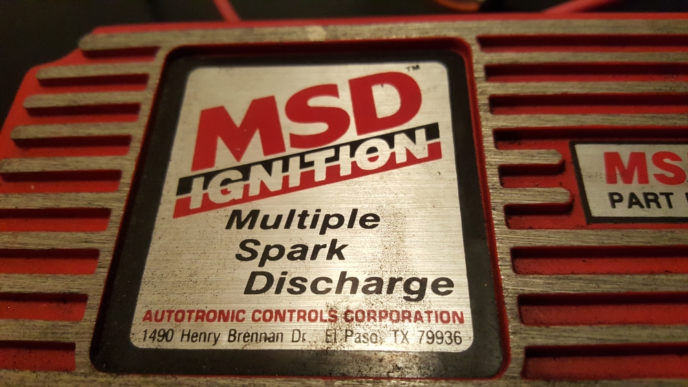 [SOLD] MSD 6A 6200 with tach adapter (used) |﻿ Miscellaneous