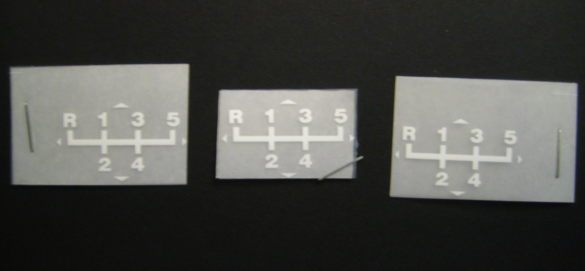 5 speed OD shift decal (small size) |﻿ BMW 2002 and other '02