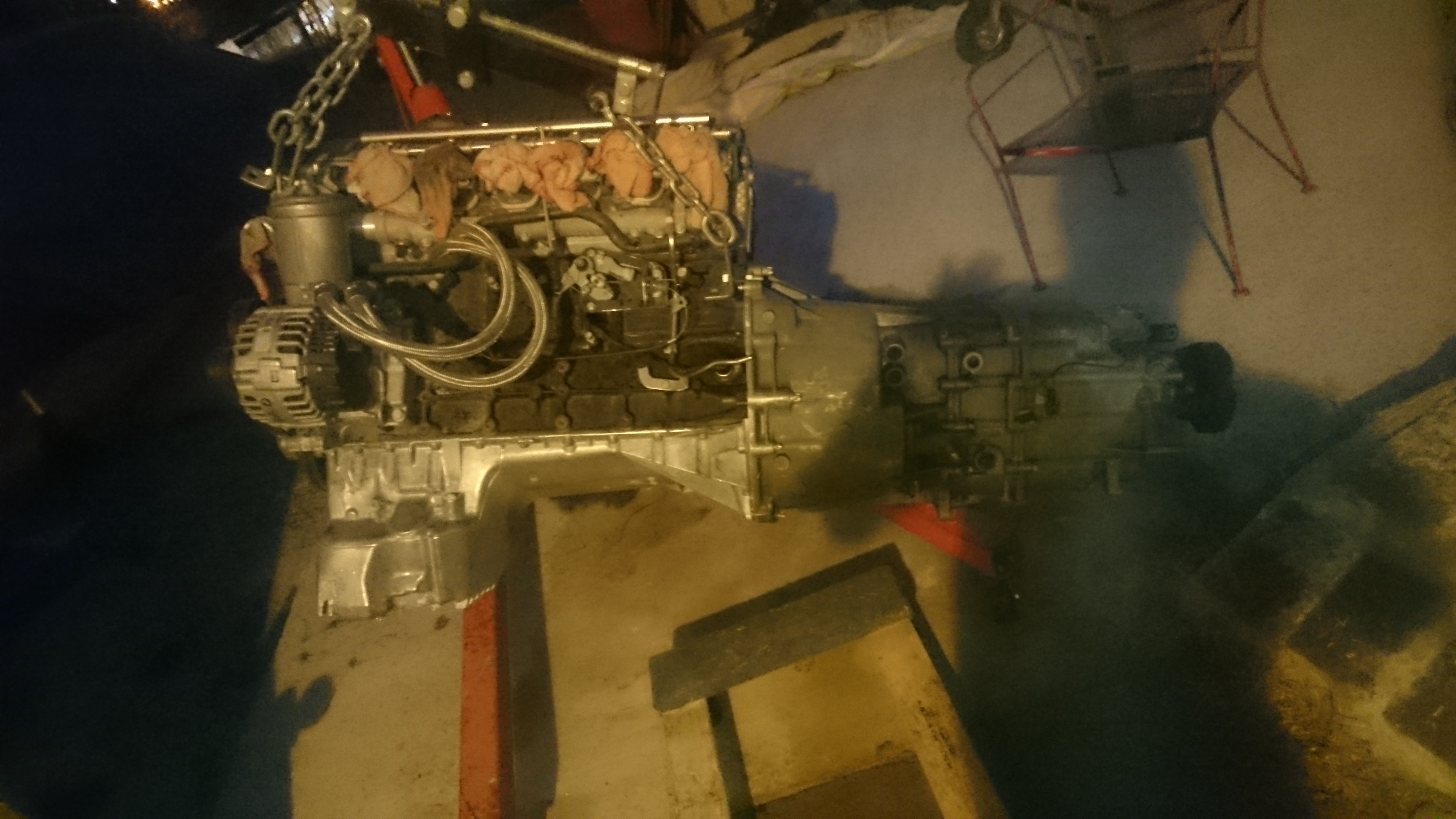 Clutch, flywheel, Engine and Transmission install |﻿ heinemann's s54 ...