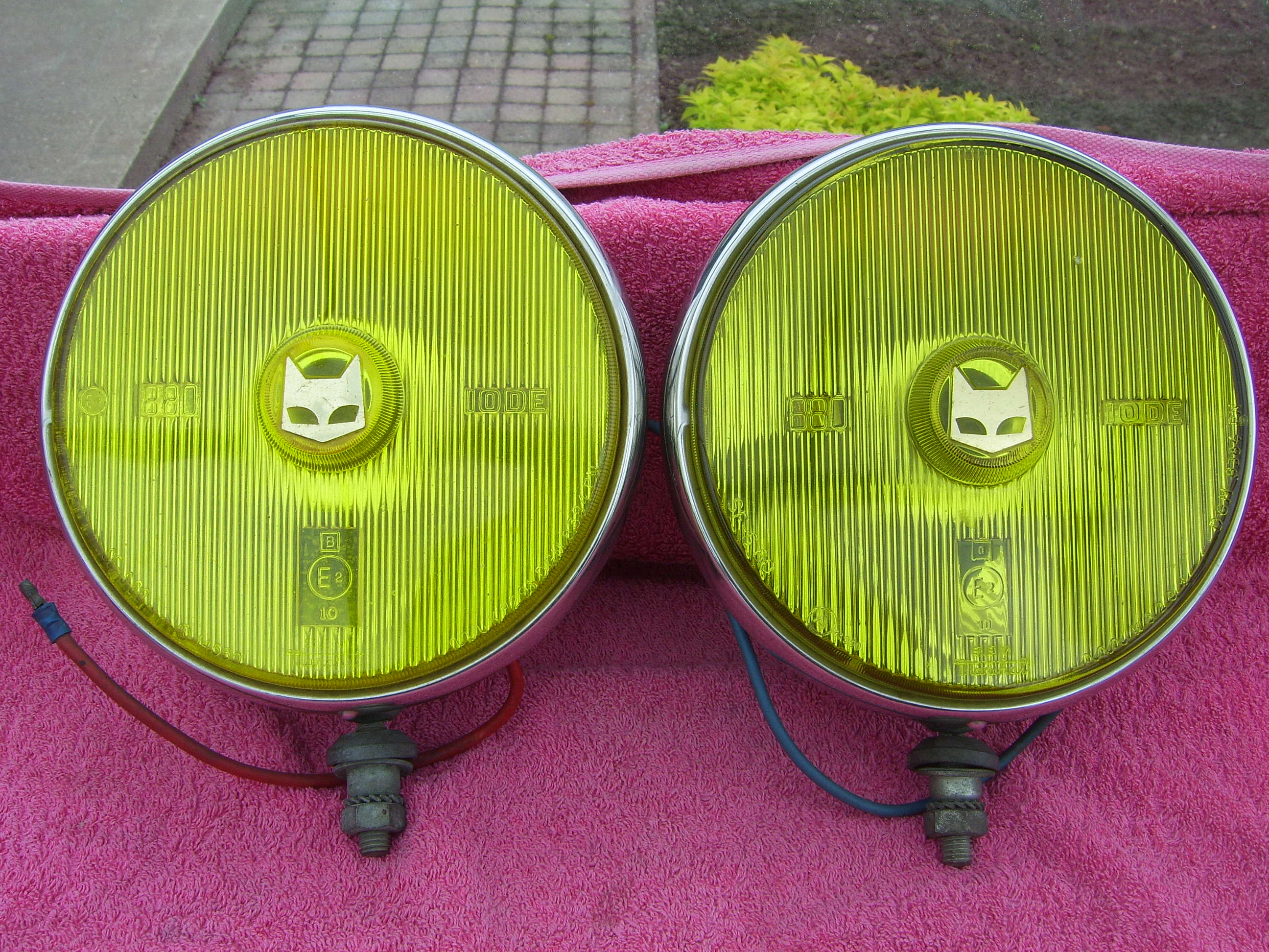 FS: Marchal 880 Yellow Fog Lights + Original Soft Covers |﻿ Miscellaneous