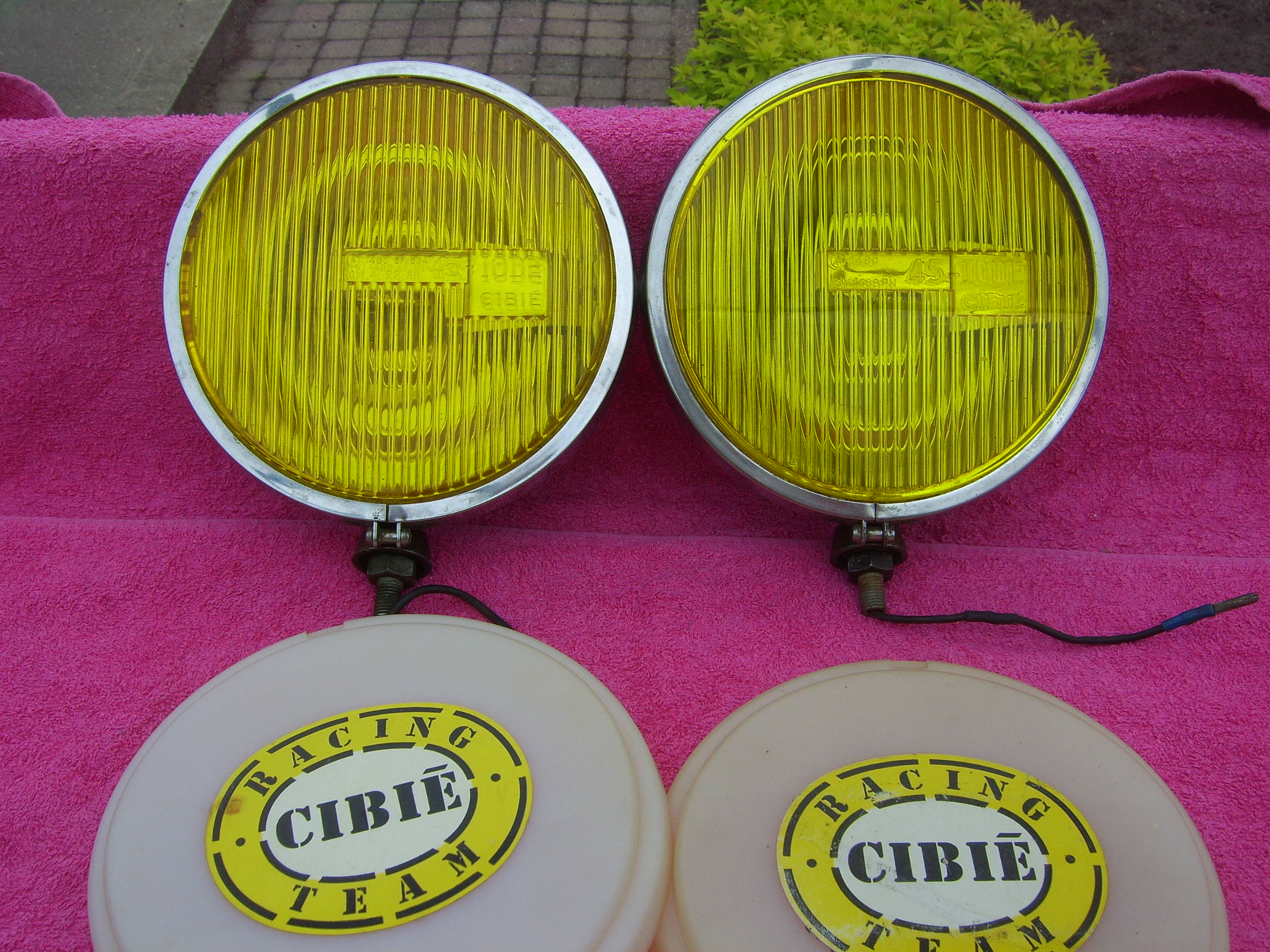 FS: Cibie 45 Iode Yellow Fog Lights + Covers Racing Team |﻿ Miscellaneous