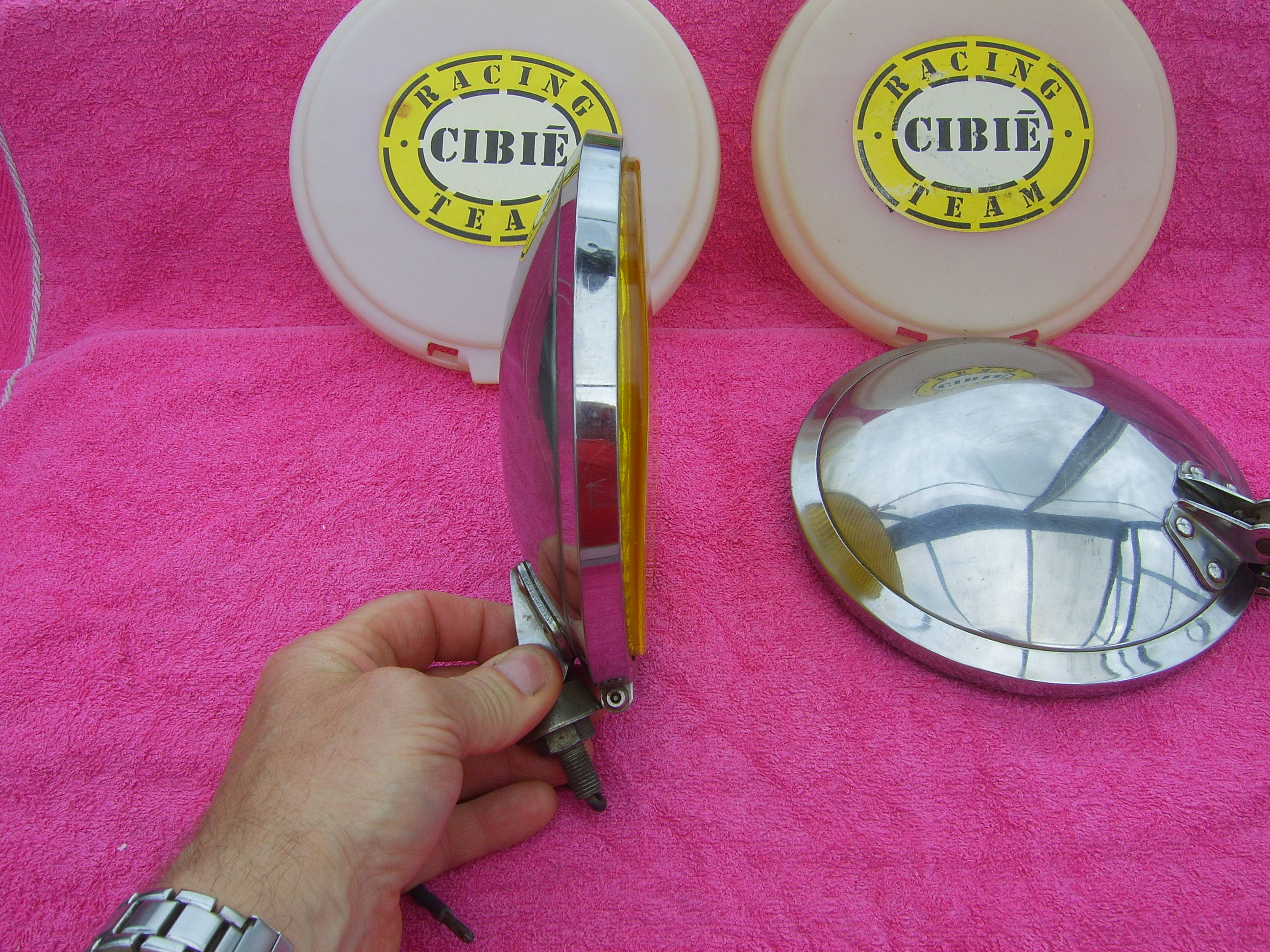 FS: Cibie 45 Iode Yellow Fog Lights + Covers Racing Team |﻿ Miscellaneous