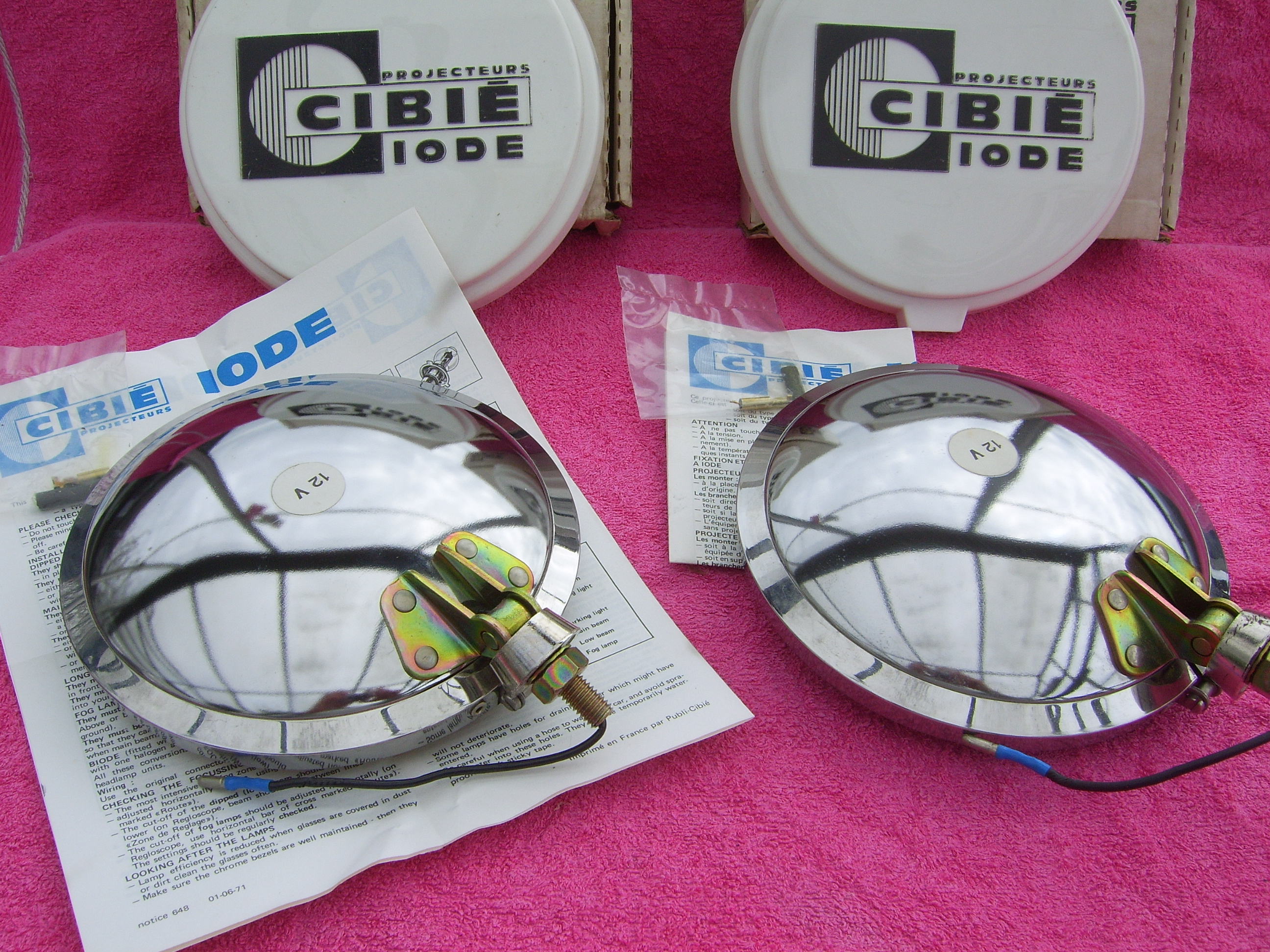 FS NOS Cibie 45 Yellow Fog Lights + NOS Covers |﻿ Miscellaneous