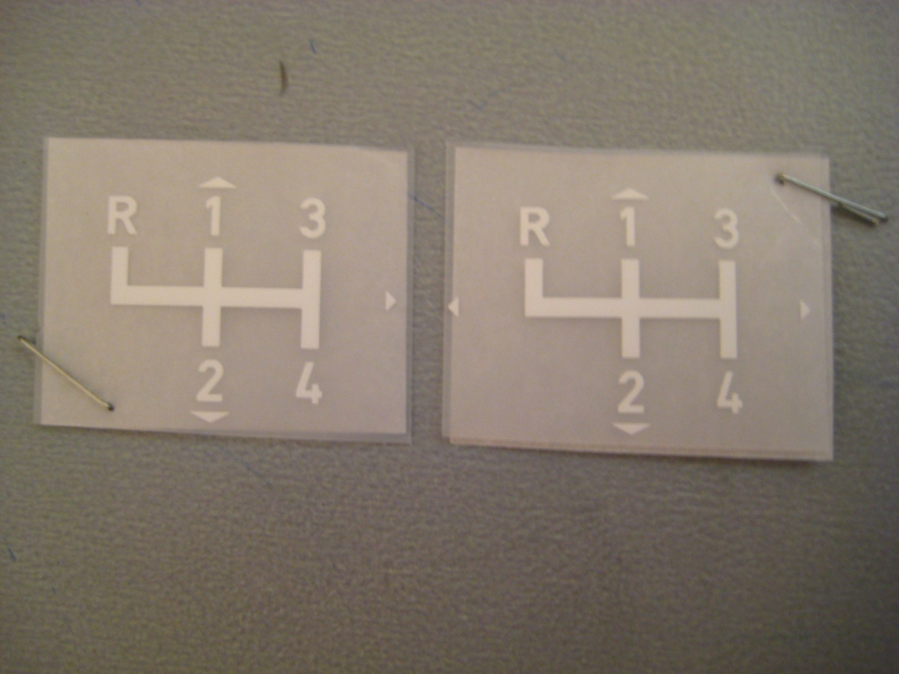 Last (2) stock 4 speed shift decals |﻿ Miscellaneous