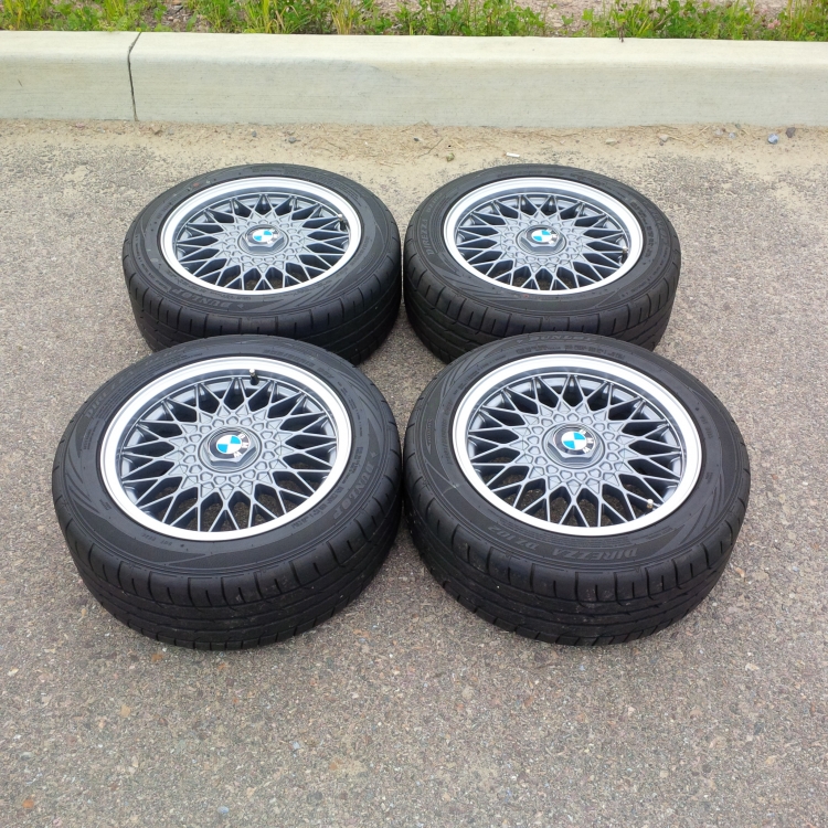 Set of 15" BMW BBS style 5 wheels with tires |﻿ Miscellaneous