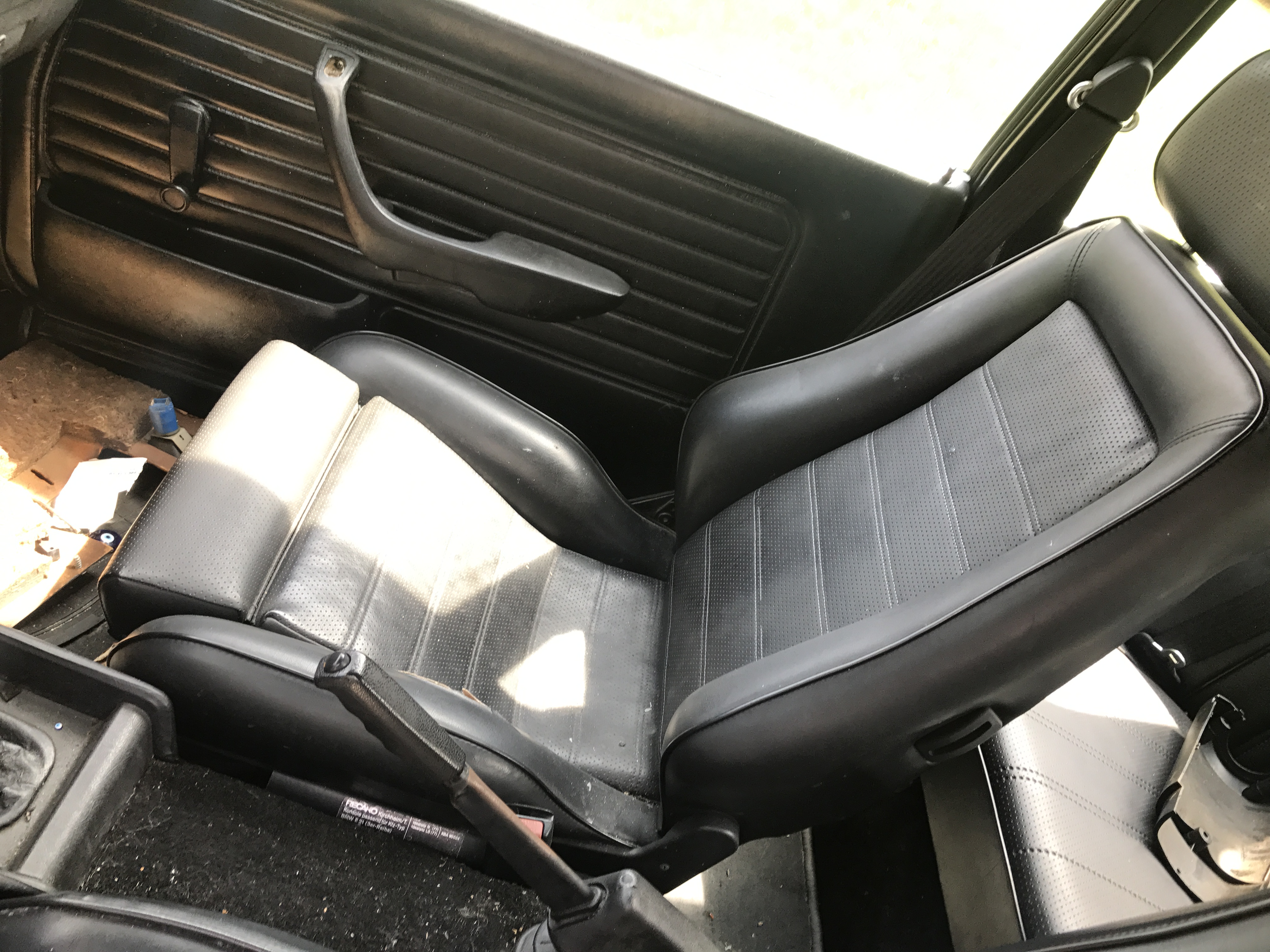 Bmw e21 vinyl leather Recaros |﻿ Miscellaneous