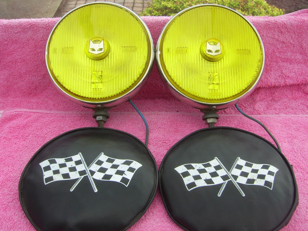 FS Marchal 880 Yellow Fog Lights + Soft Covers |﻿ Miscellaneous