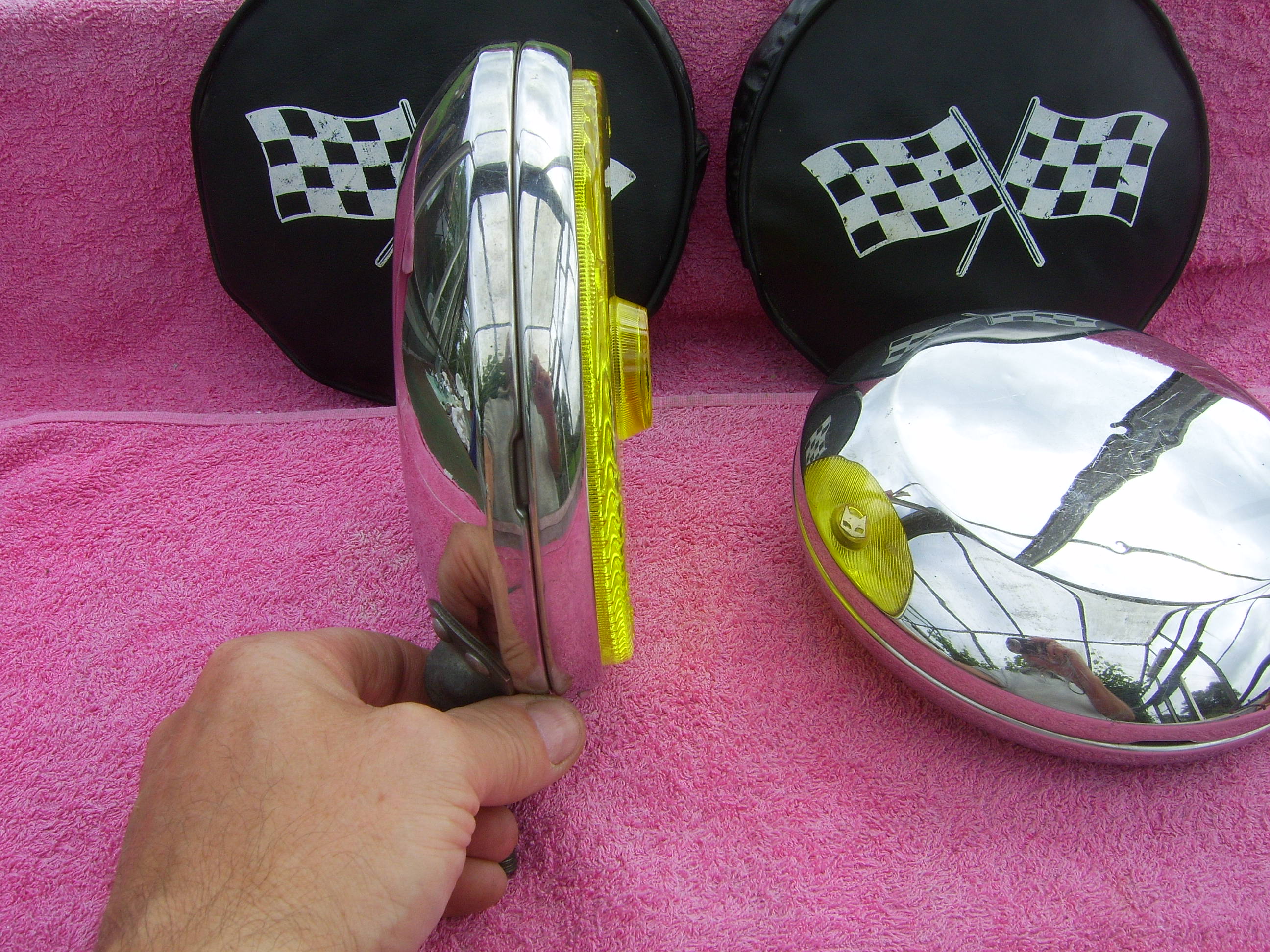 FS Marchal 880 Yellow Fog Lights + Soft Covers |﻿ Miscellaneous