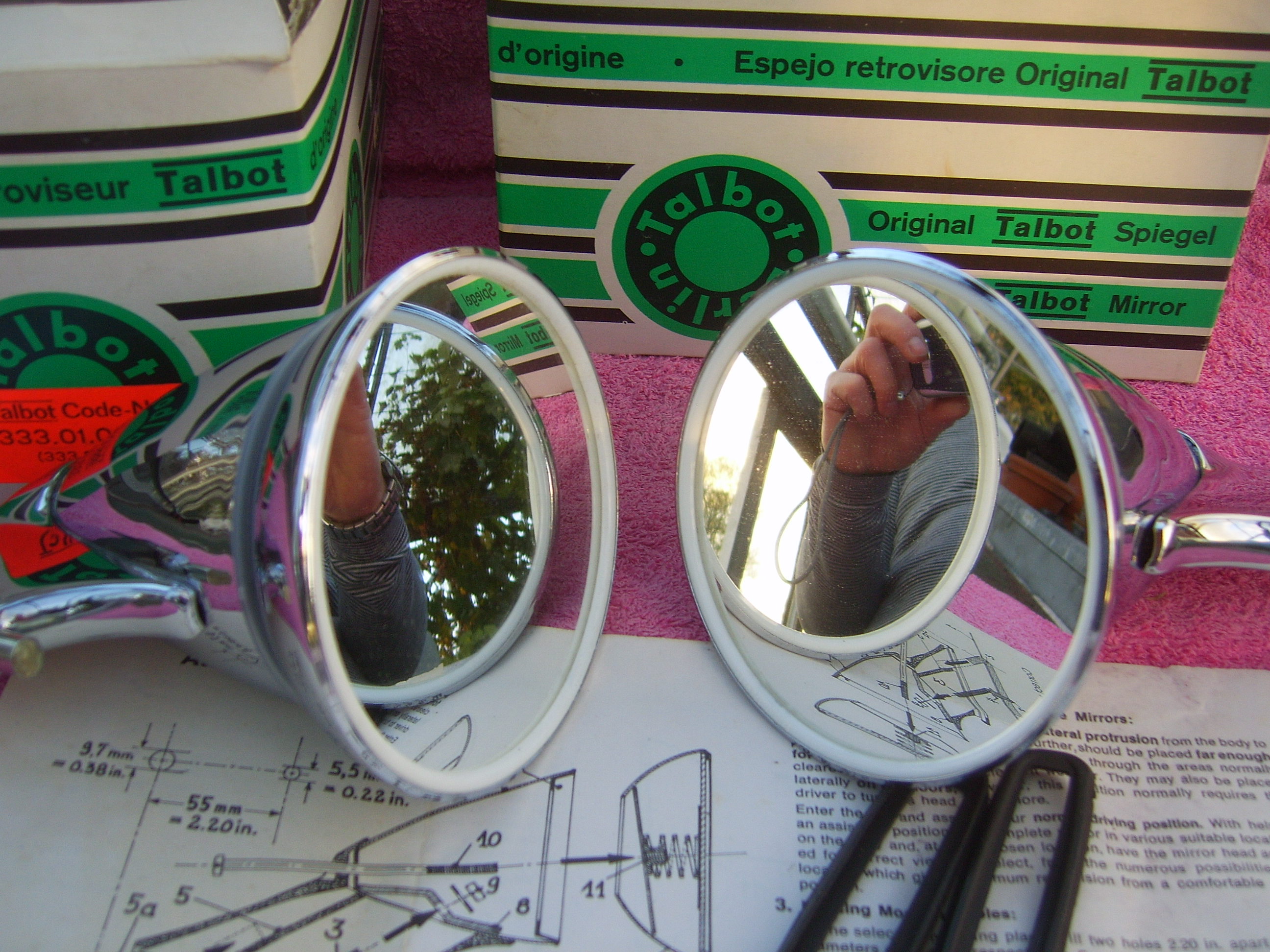 FS: NOS Original Talbot Berlin Mirrors |﻿ Miscellaneous