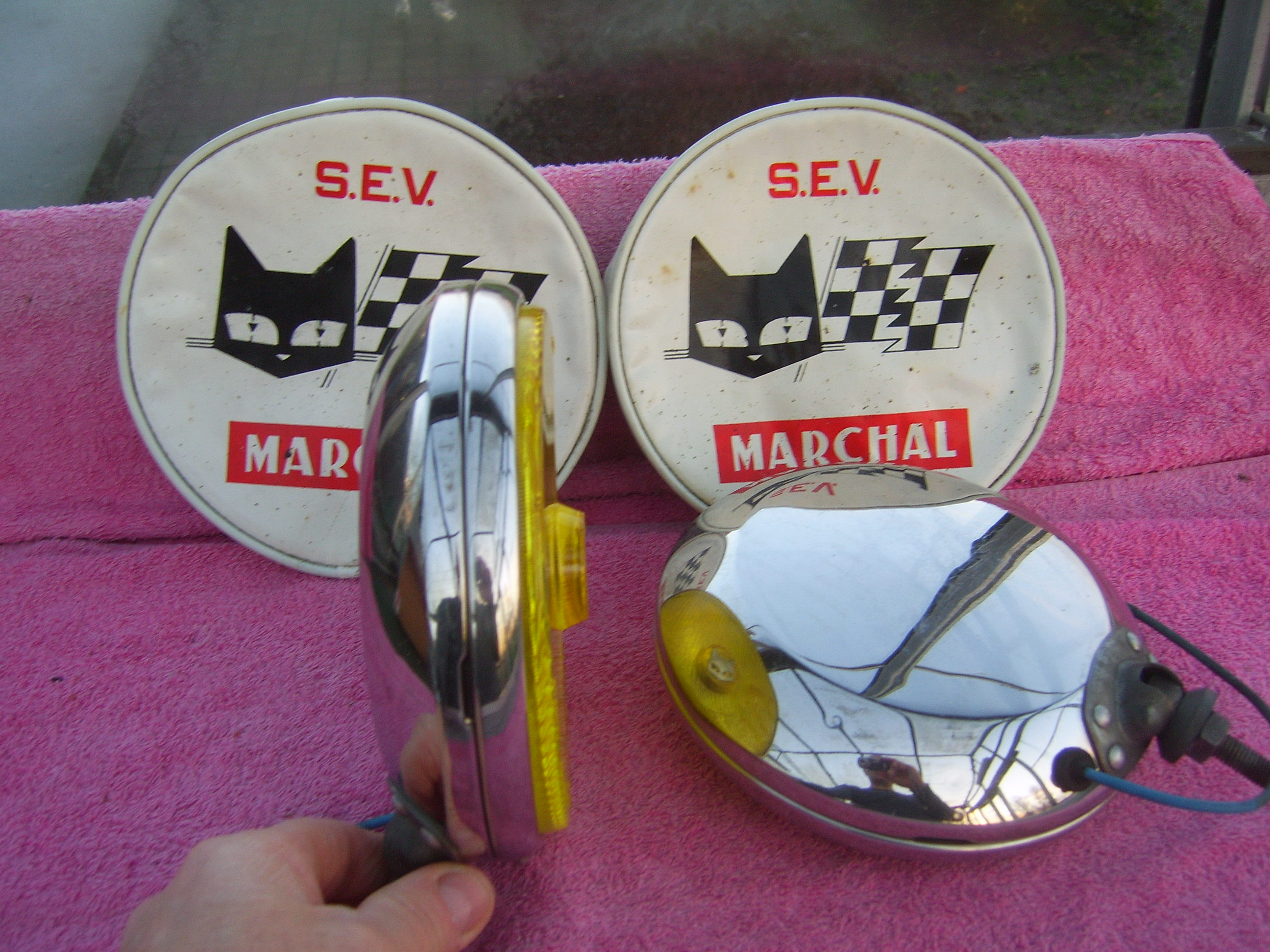 FS Marchal 880 Yellow Fog Lights + Soft Covers |﻿ Miscellaneous