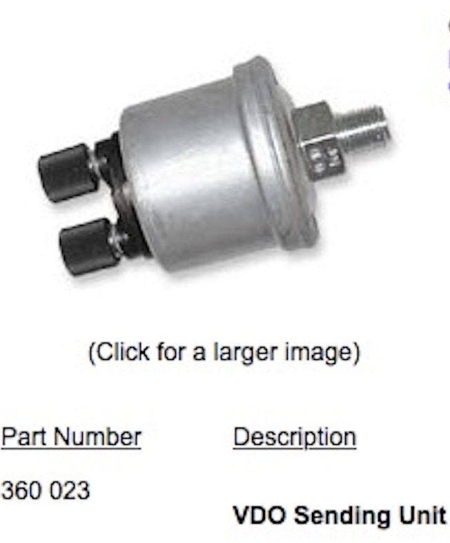2 Oil Pressure senders - seating problem? |﻿ BMW 2002 and other '02