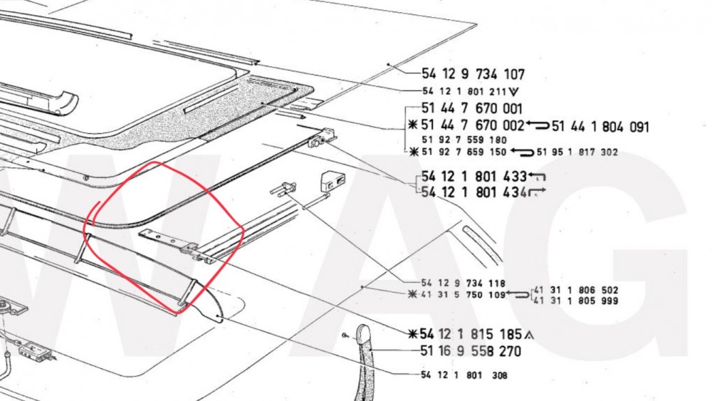 Front Golde Sunroof guides: old versus new |﻿ BMW 2002 and other '02