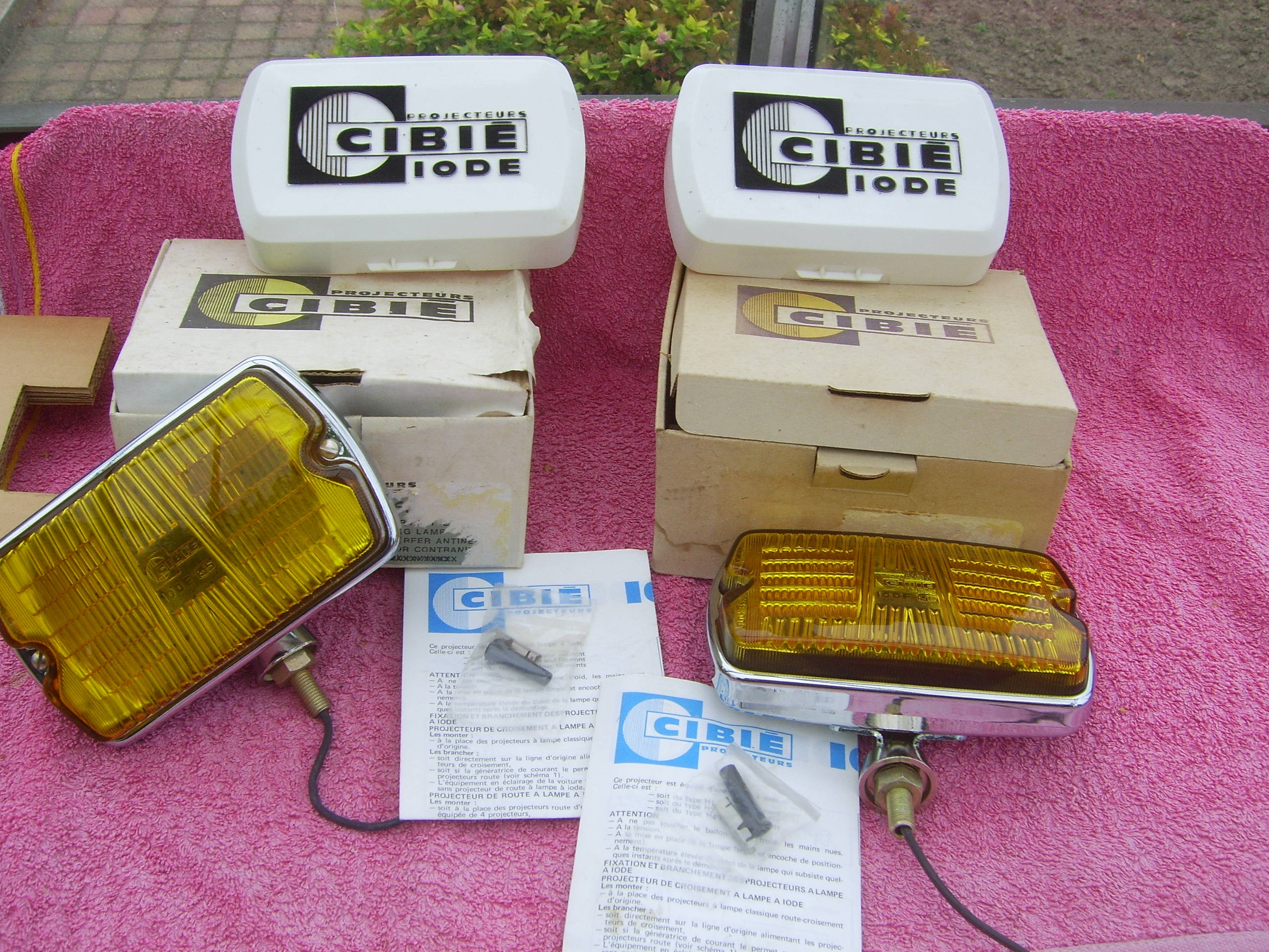FS NOS Cibie 35 Yellow Fog Lights + NOS Covers |﻿ Miscellaneous