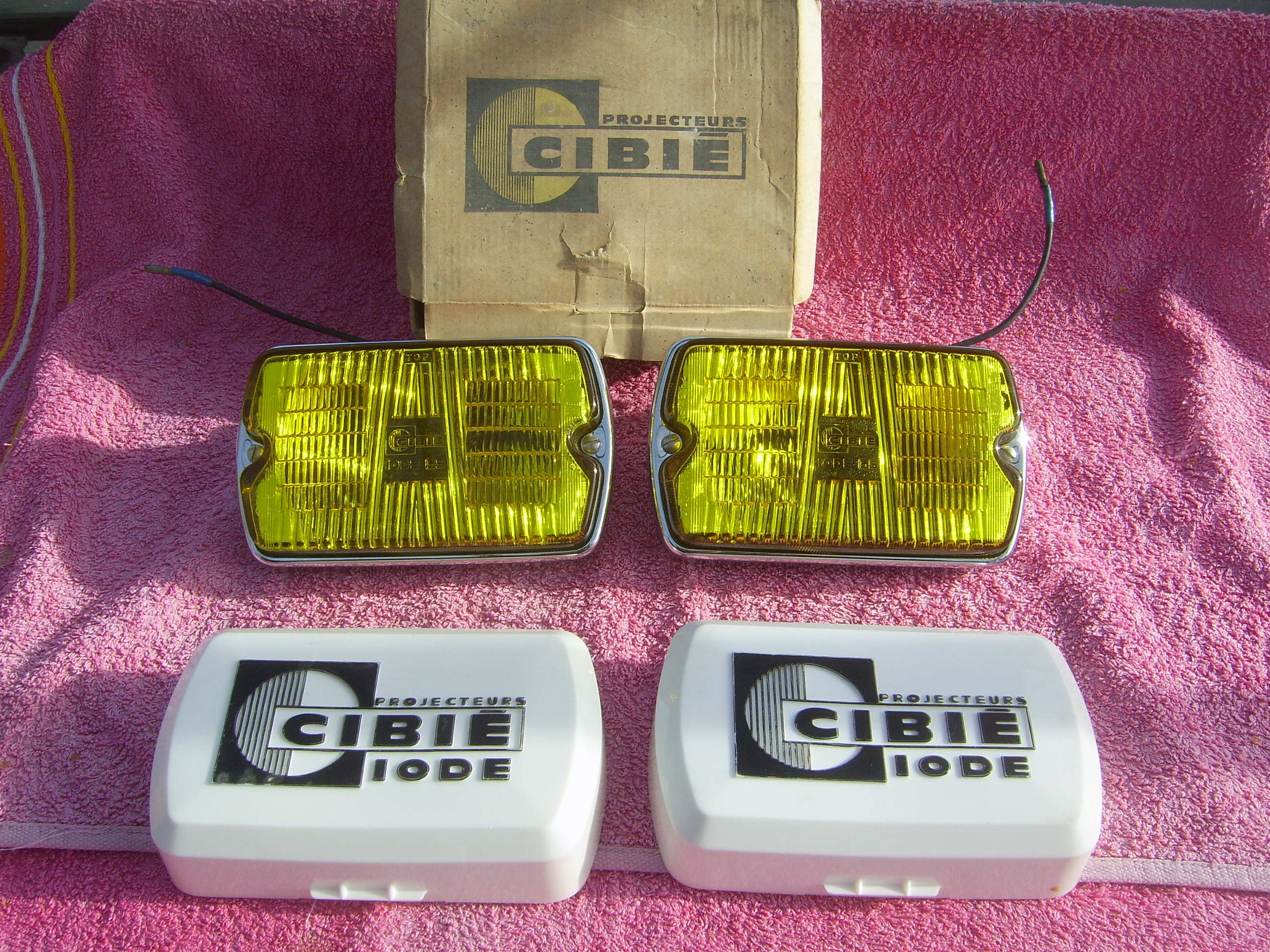 FS NOS Cibie 35 Yellow Fog Lights + NOS Covers |﻿ Miscellaneous