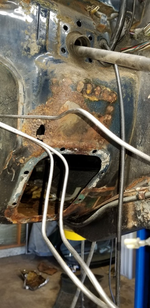 Repairing a Rust Hole on the Firewall and tasks along the way ...