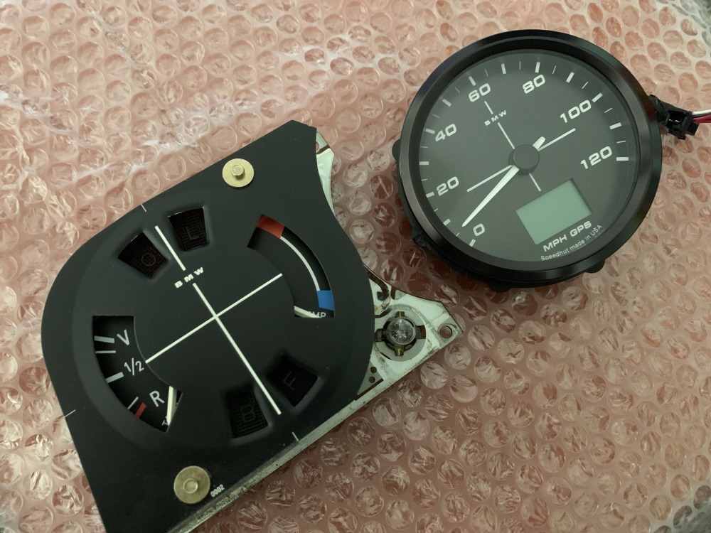 Speedhut Speedbox on stock ‘68 speedometer |﻿ BMW 2002 and other '02