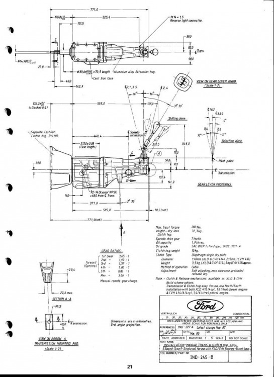 FORD type 9 gearbox to the BMW engines |﻿ BMW 2002 and other '02