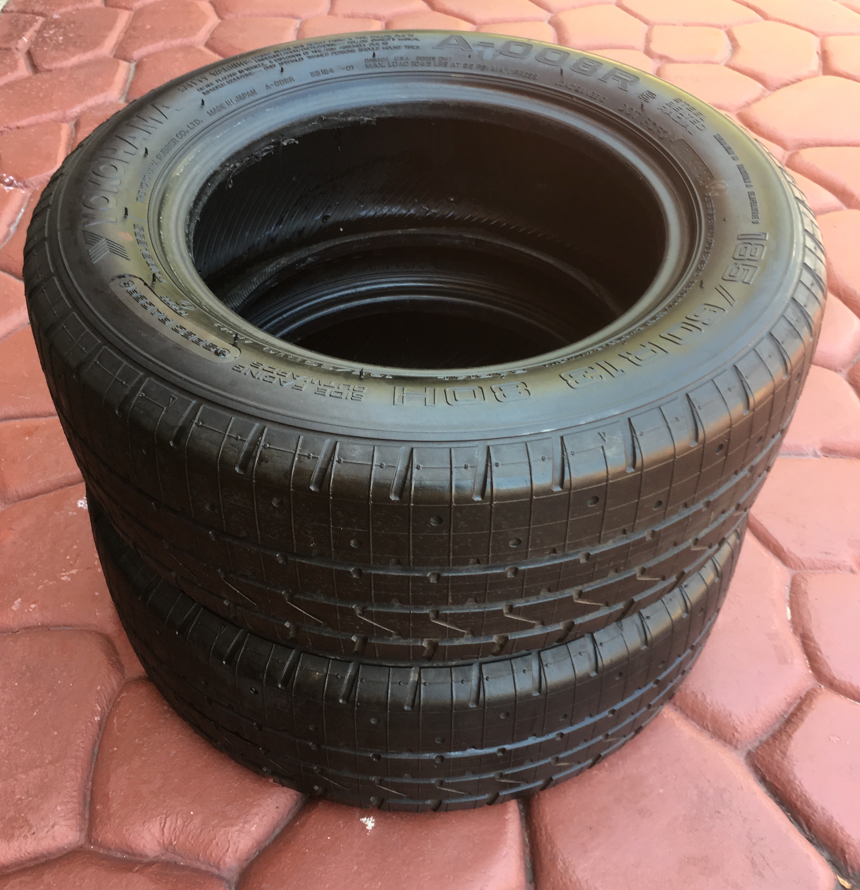 (2) Yokohama A008RS 185/60/13 Tires |﻿ Miscellaneous