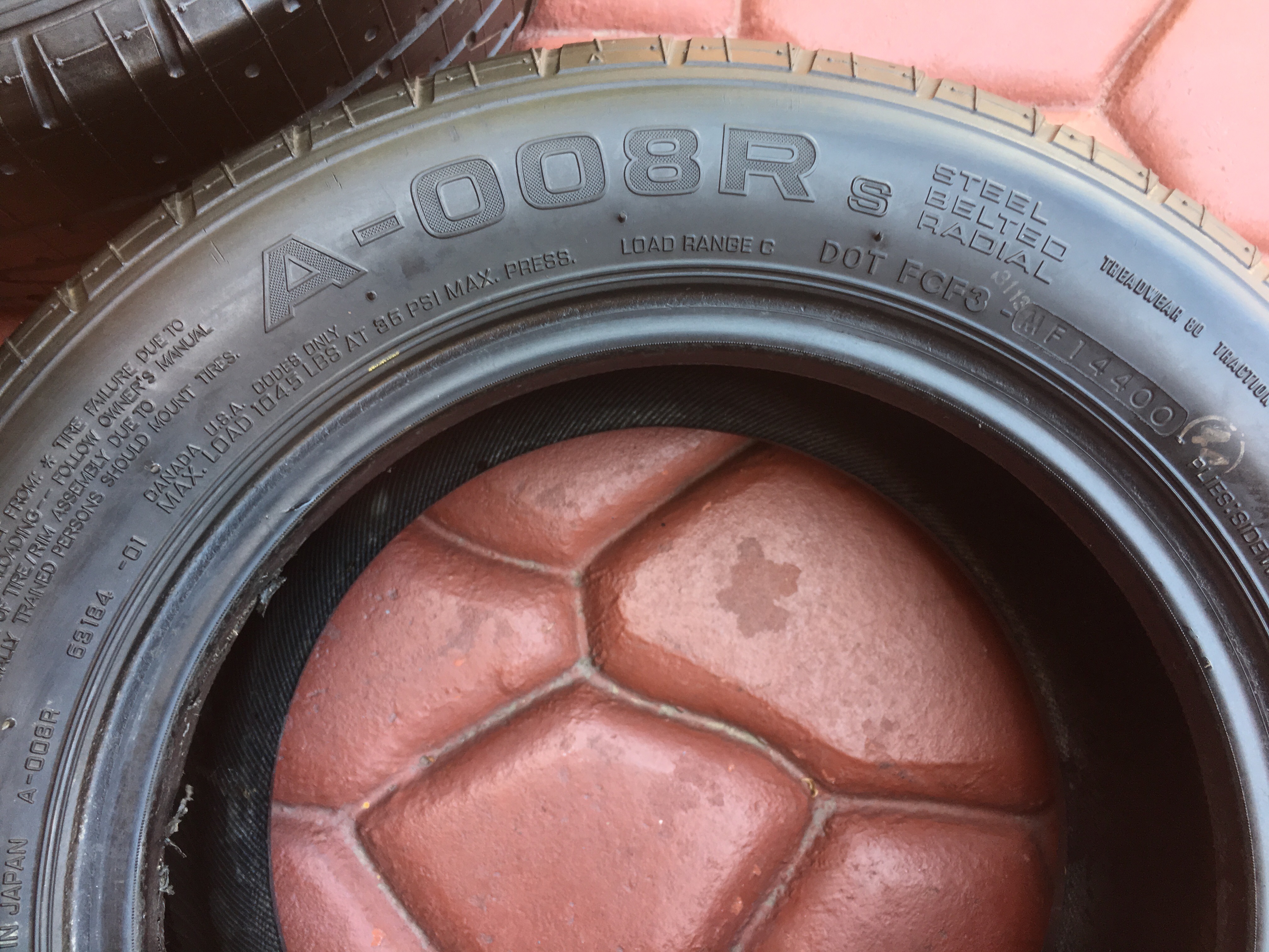 (2) Yokohama A008RS 185/60/13 Tires |﻿ Miscellaneous