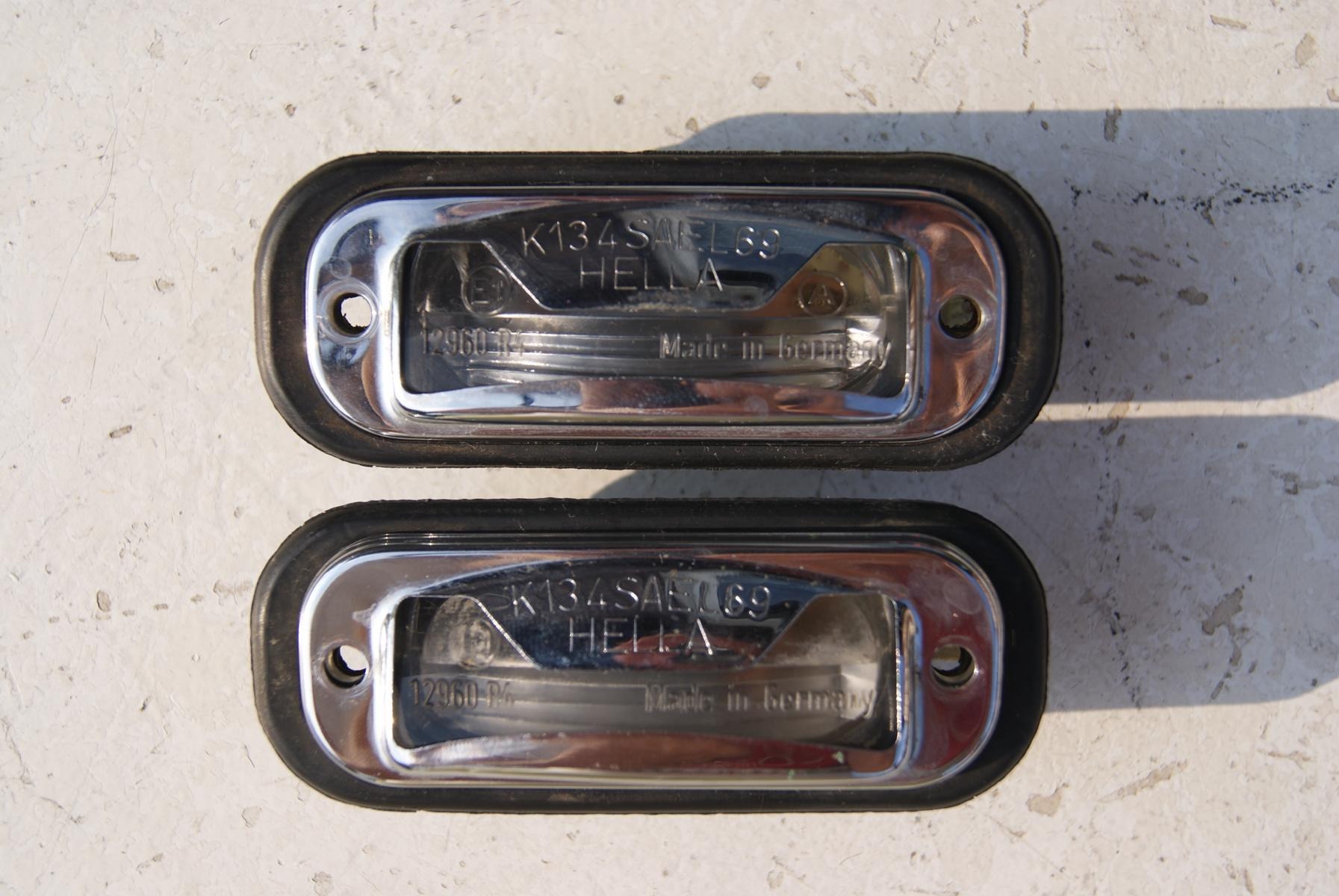 A pair of 02 Hella license plate lights SOLD |﻿ Miscellaneous
