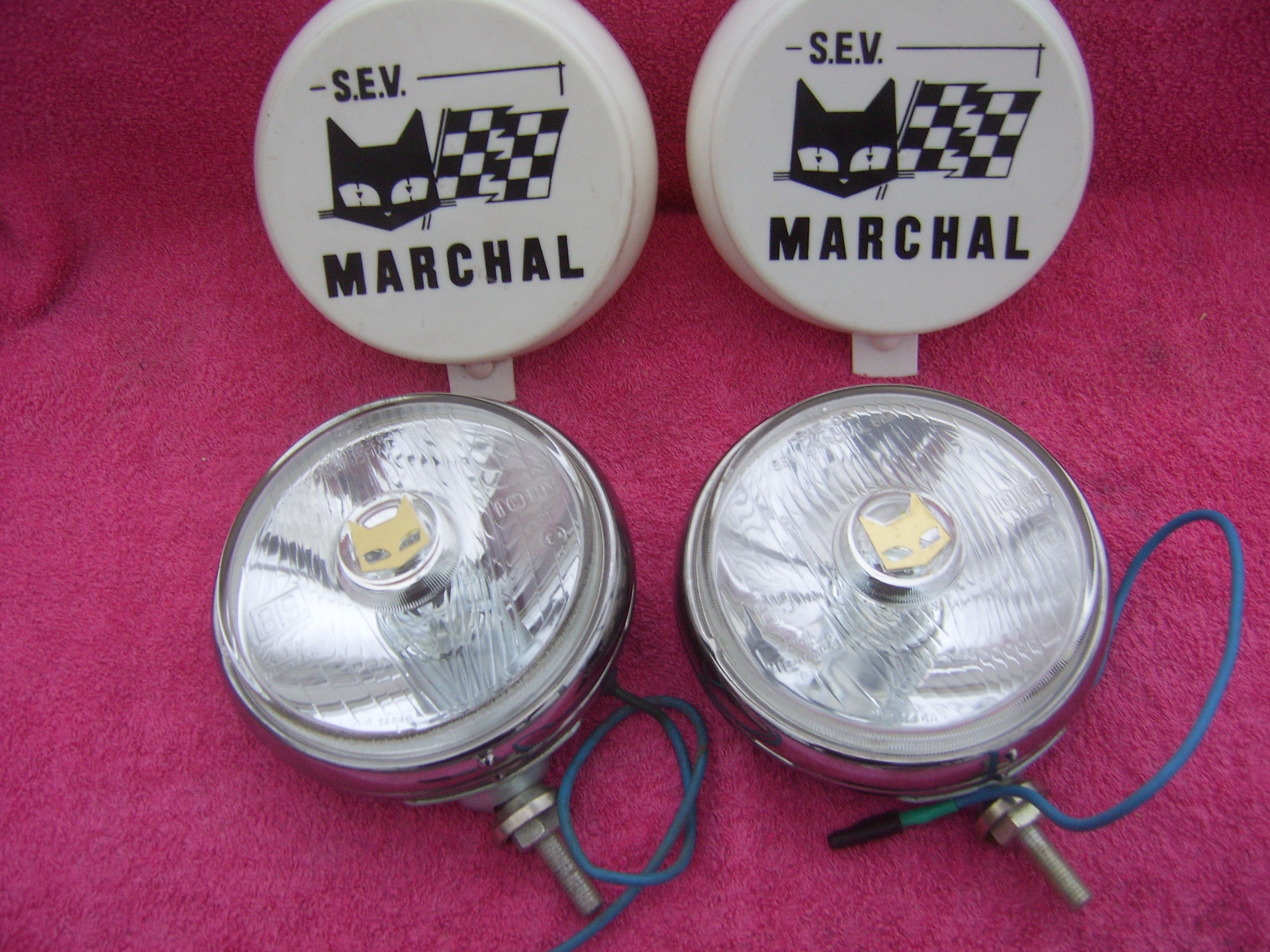 FS: NOS Marchal 819 Clear Driving Lights + Marchal Covers |﻿ Miscellaneous