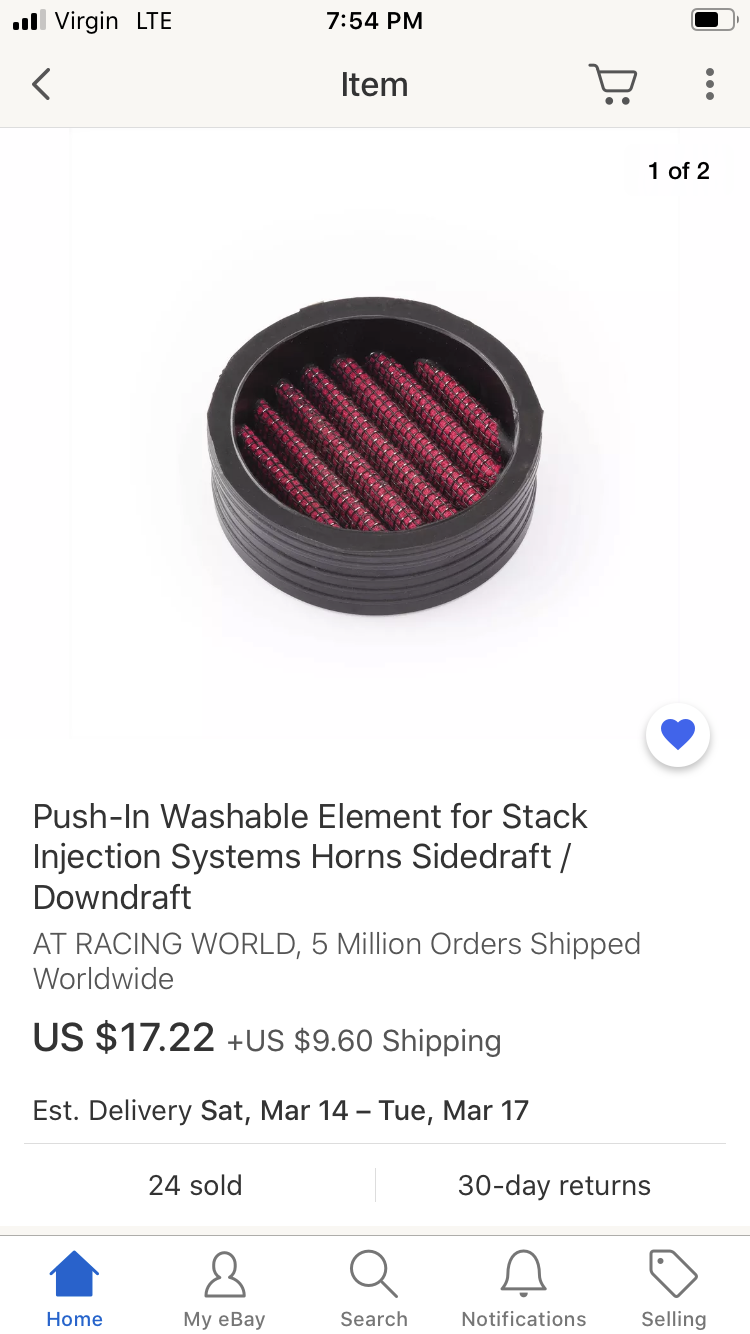 Weber 40’s side draft filtration options |﻿ BMW 2002 and other '02