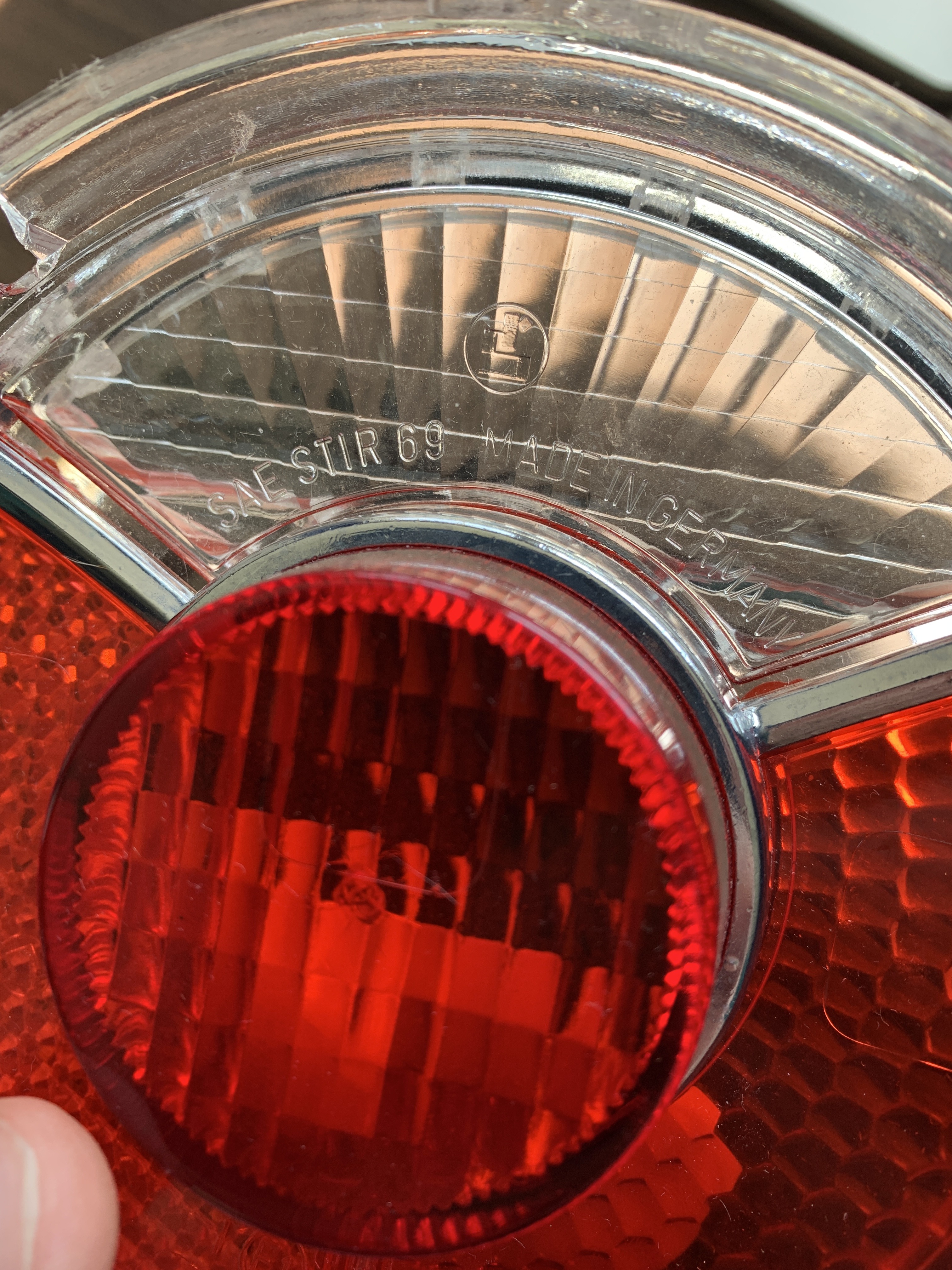 New Old Stock - red center tail lens & Chrome ring - Miscellaneous ...