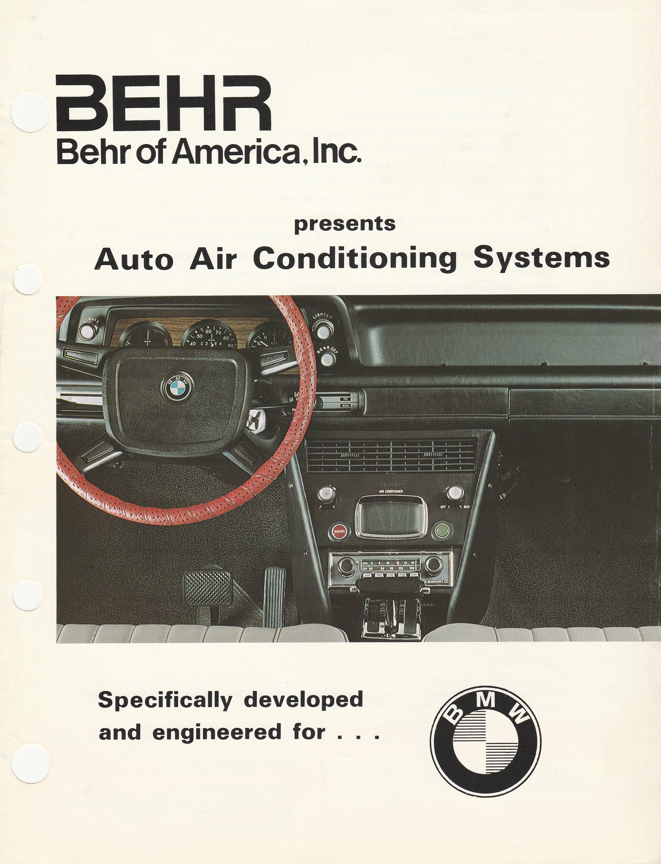 Behr A/C Brochure |﻿ BMW 2002 and other '02