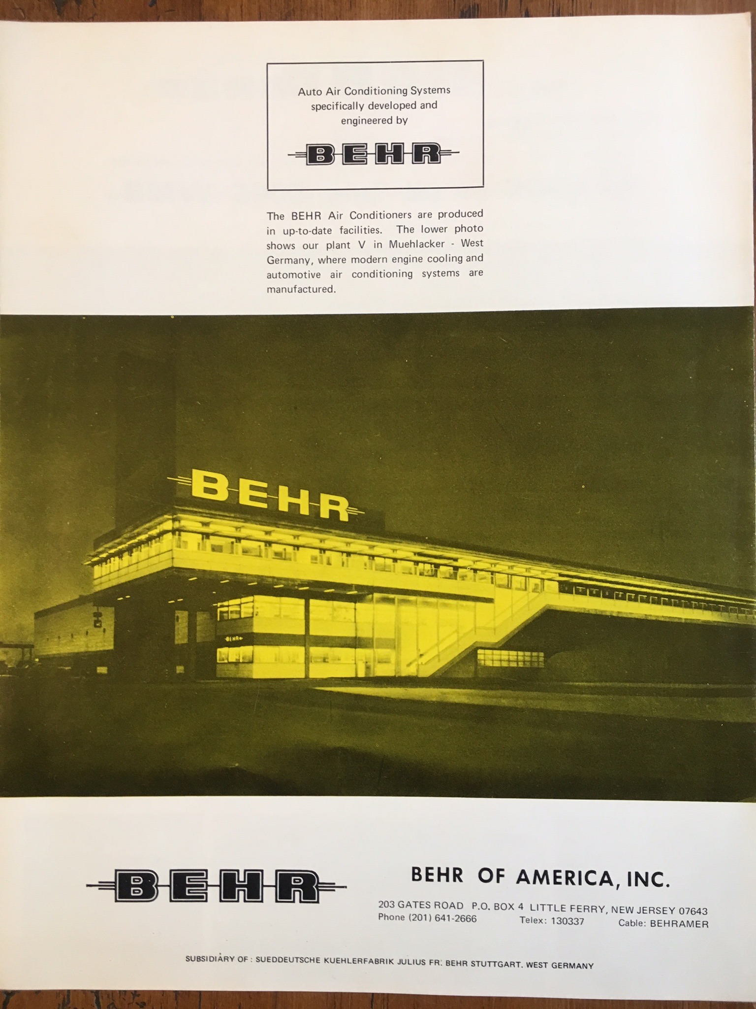 Behr A/C Brochure |﻿ BMW 2002 and other '02