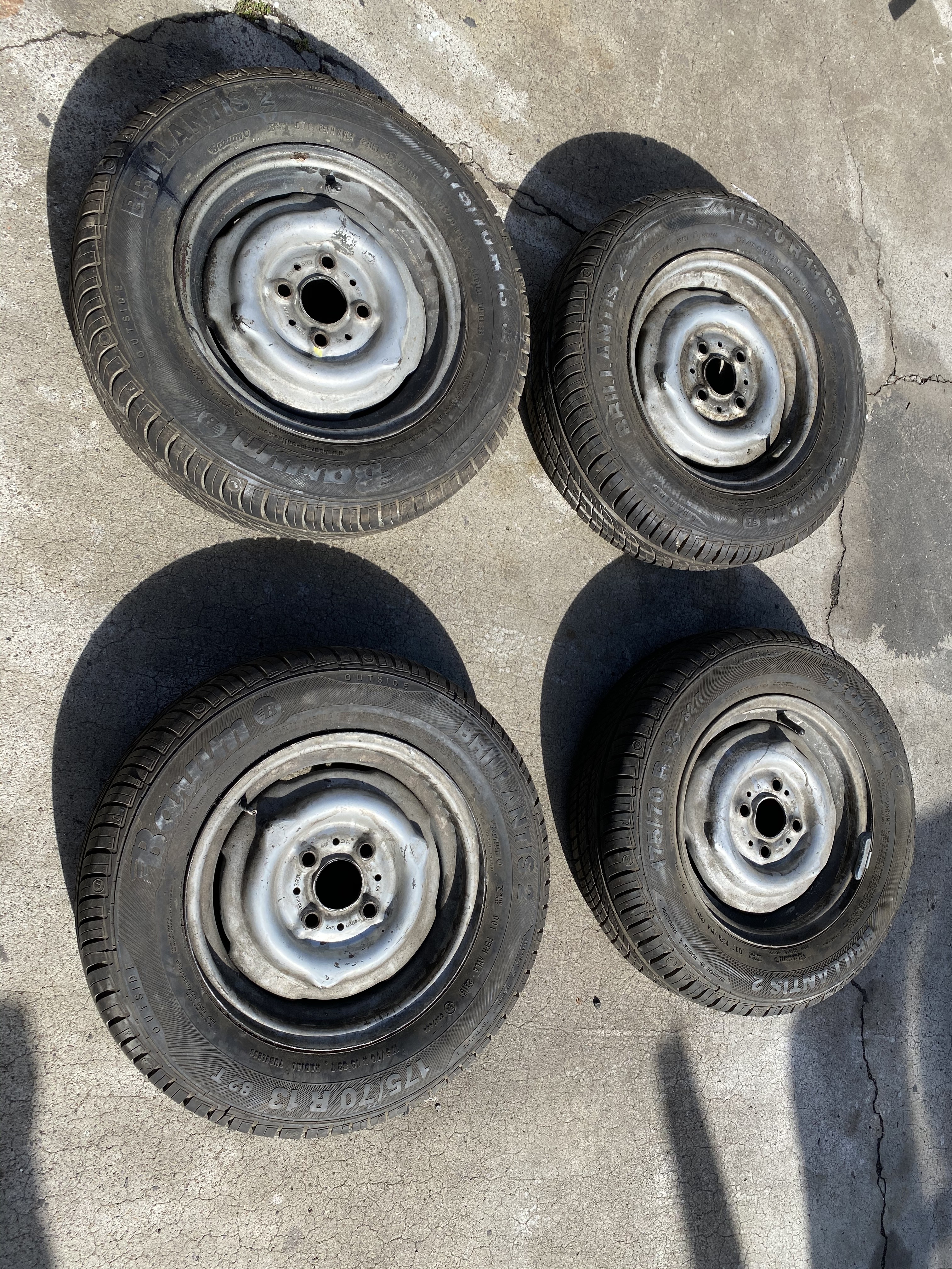 13” steelies with hubcaps and tire |﻿ Miscellaneous