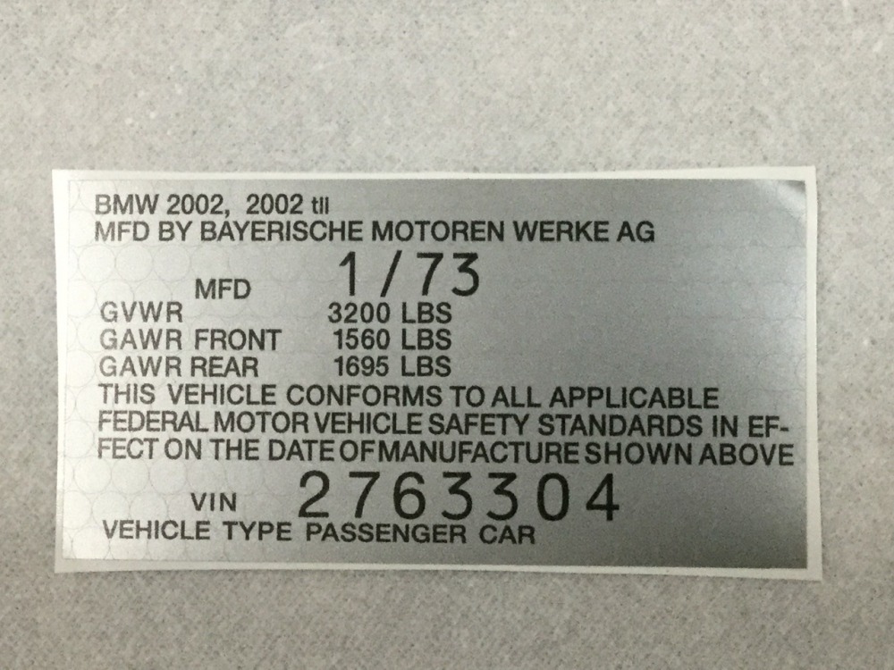 CA DMV request for manufacturer letter of FMVSS compliance? |﻿ BMW 2002 ...