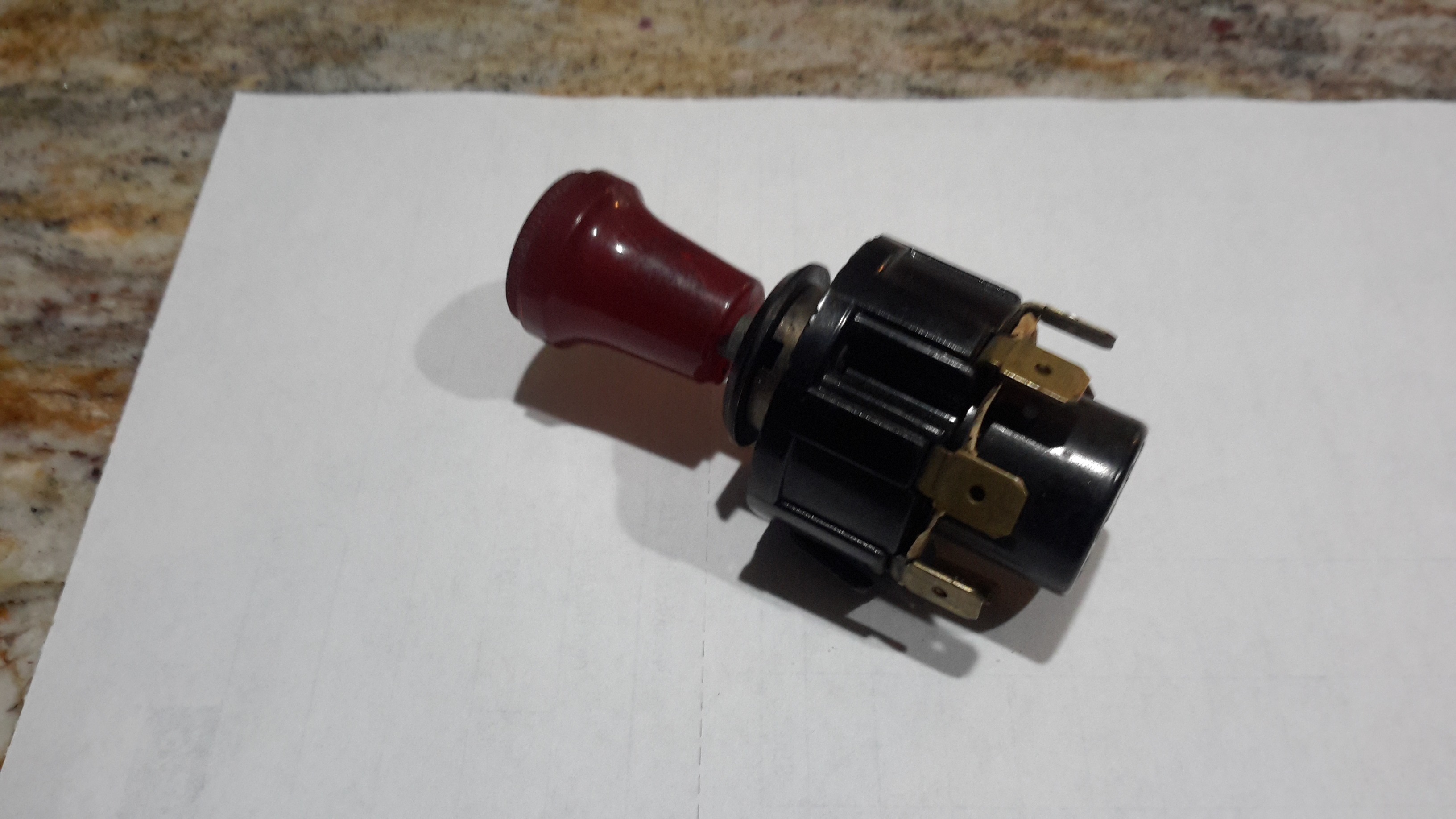 FS. Rare Early Red Knob Hazard Switch |﻿ Miscellaneous