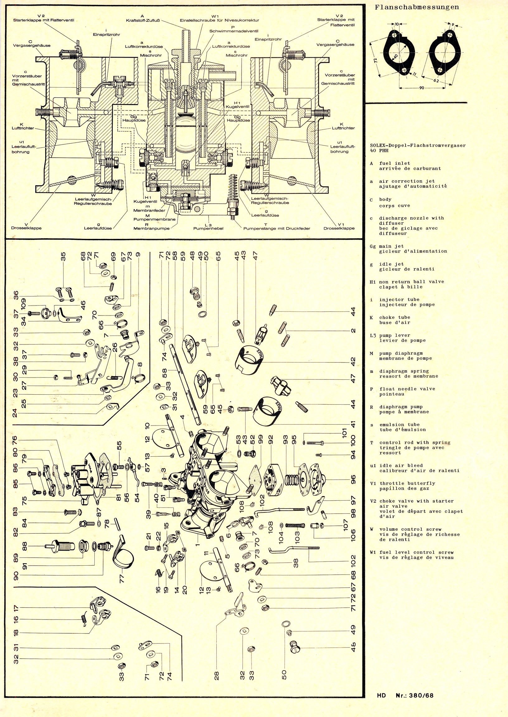 Solex 40 PHH Info |﻿ BMW 2002ti and BMW 1600ti Owners Group