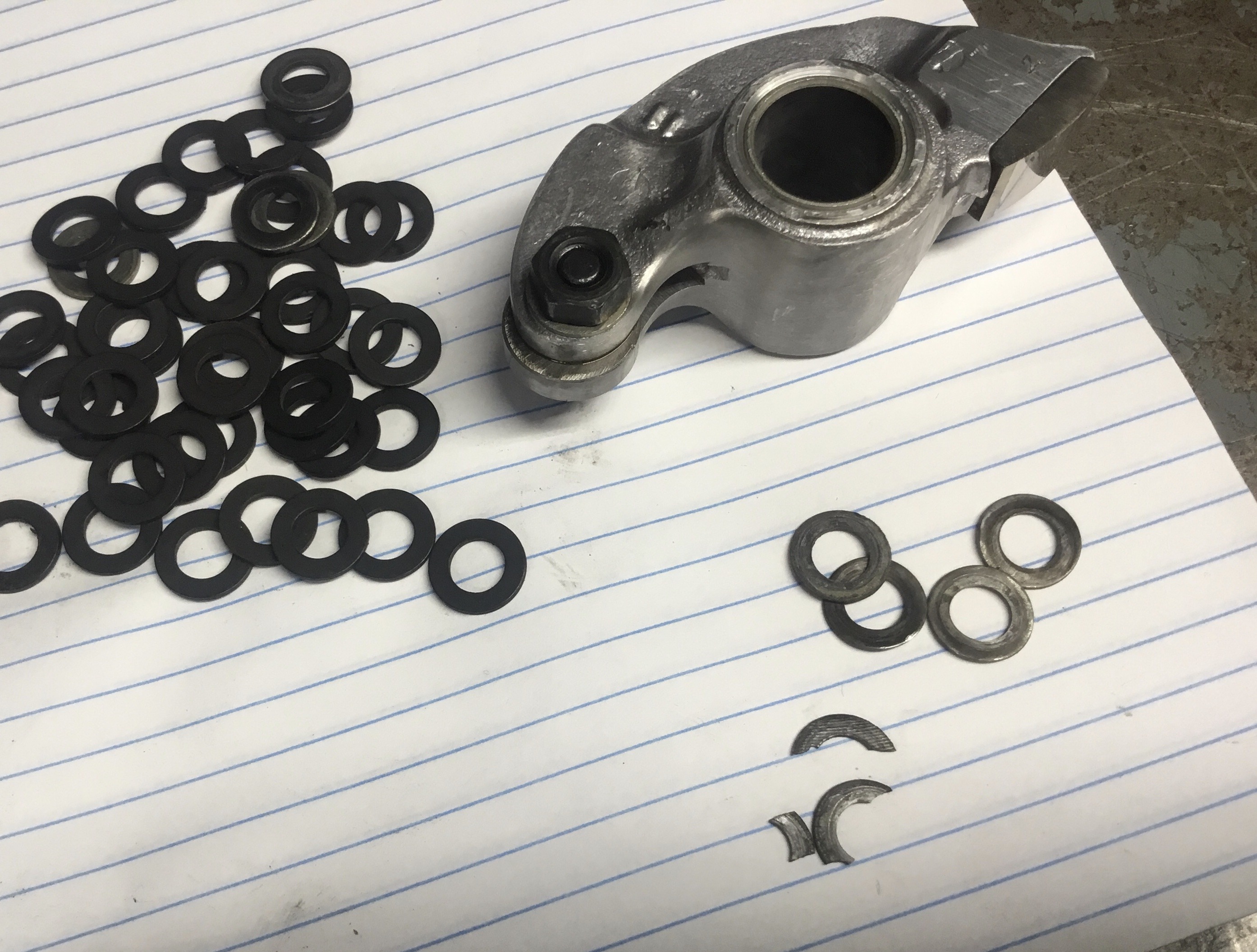 Hardened washers for rocker arm eccentrics. |﻿ BMW 2002 and other '02