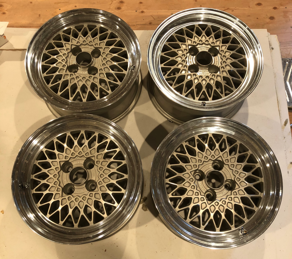 Melber wheels 15x7 set of 4 restored champagne gold color |﻿ Miscellaneous