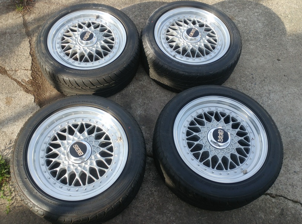 Staggered 15" BBS RS wheels with tires | VW Vortex - Volkswagen Forum