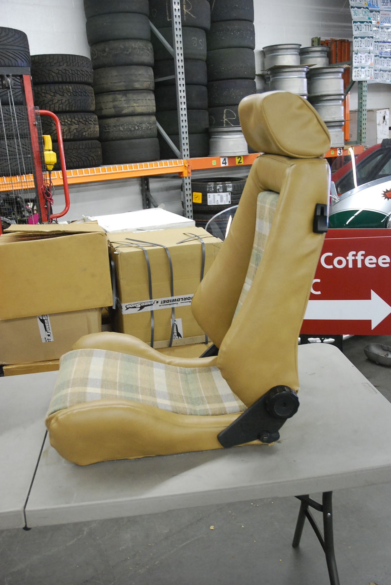 FS: Pair of recovered Recaro LXB Seats, Tan/Plaid - Miscellaneous - 2002FAQ