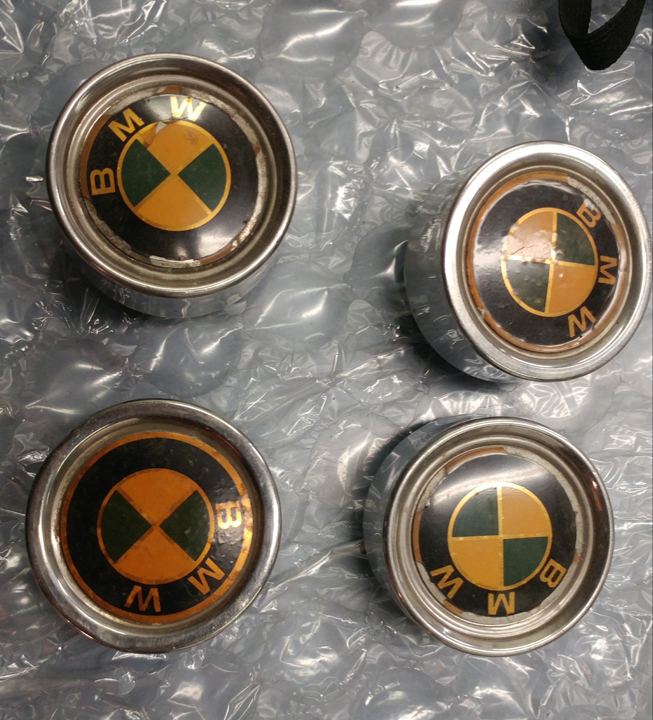 Chrome vintage wheel center caps - 2 sets of 4 caps |﻿ Miscellaneous