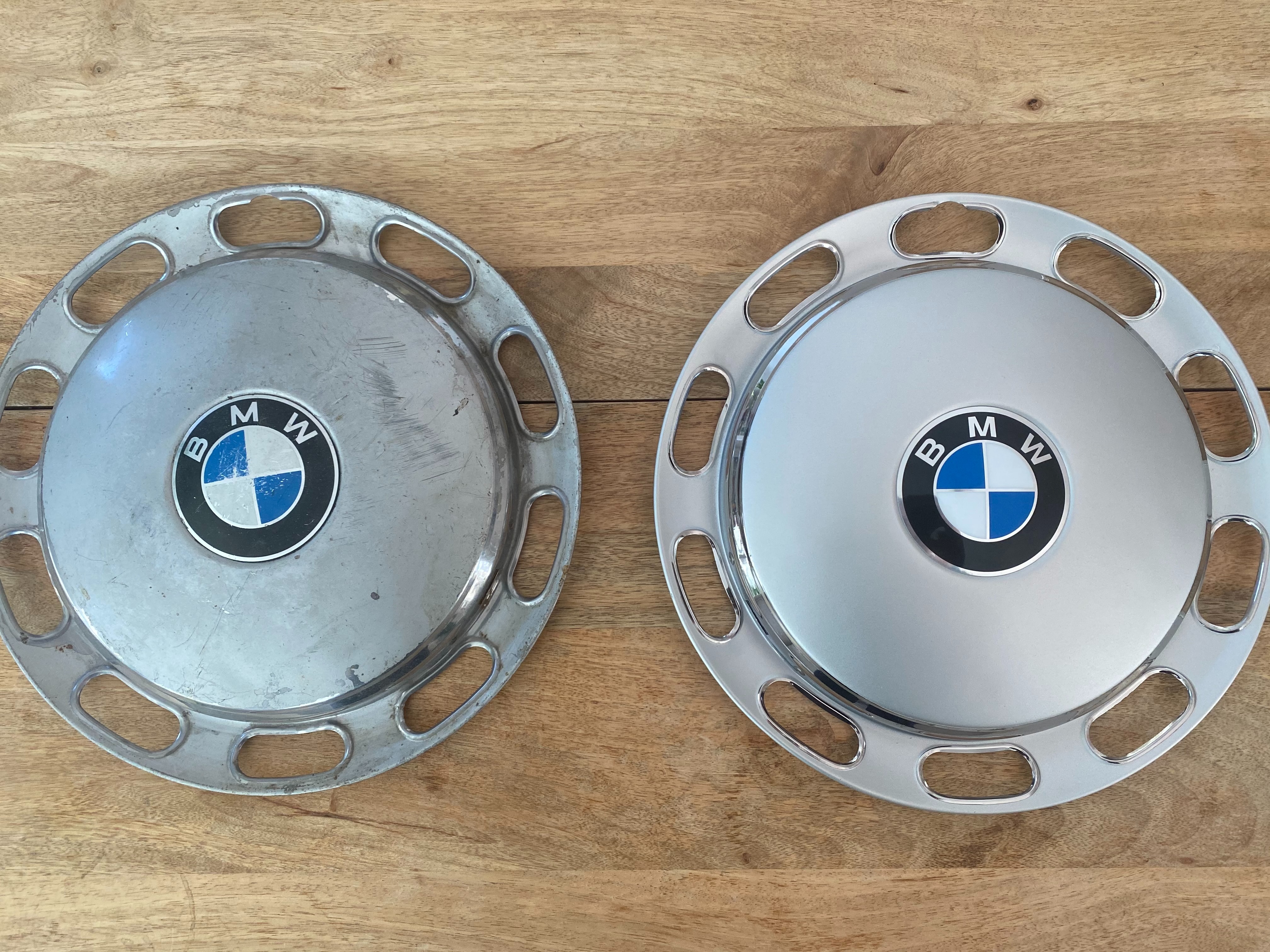 Frosted hub cap restoration |﻿ A 1969 BMW 2002 Restoration